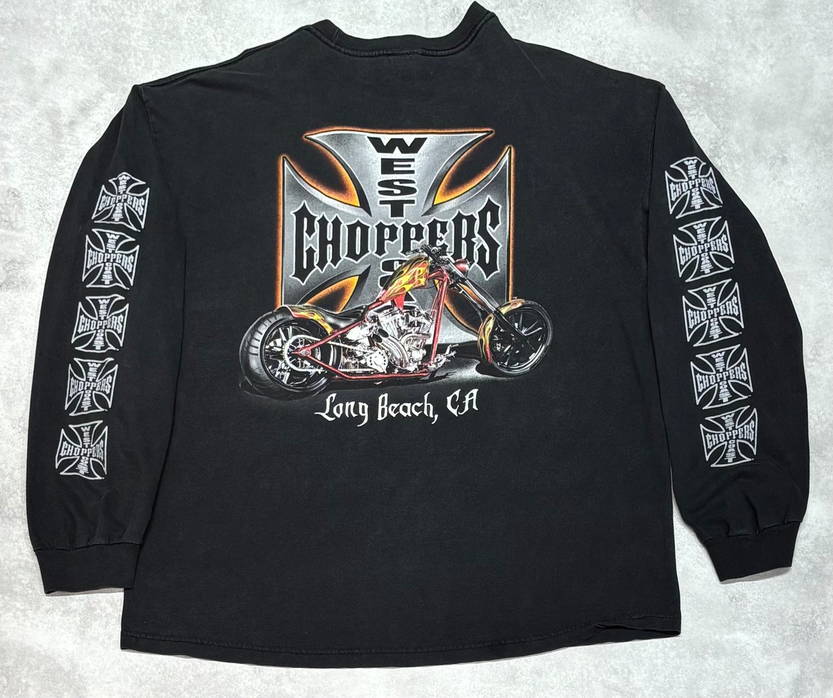 00's WEST COAST CHOPPERS Iron Cross LST-Shirt BLK XL-XXL 2111 | 古着屋NAKA