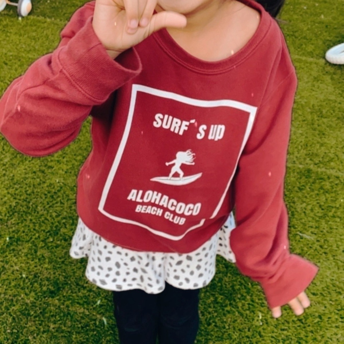 SURF‘s up coco キッズトレーナー【バーガンディ】 | ALOHACOCO