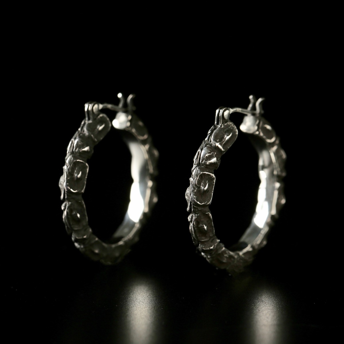 CROCODILE Ring Pierce 1pear -クロコダイルリングピアスワンペア- | LADY DILE 鰐的女性