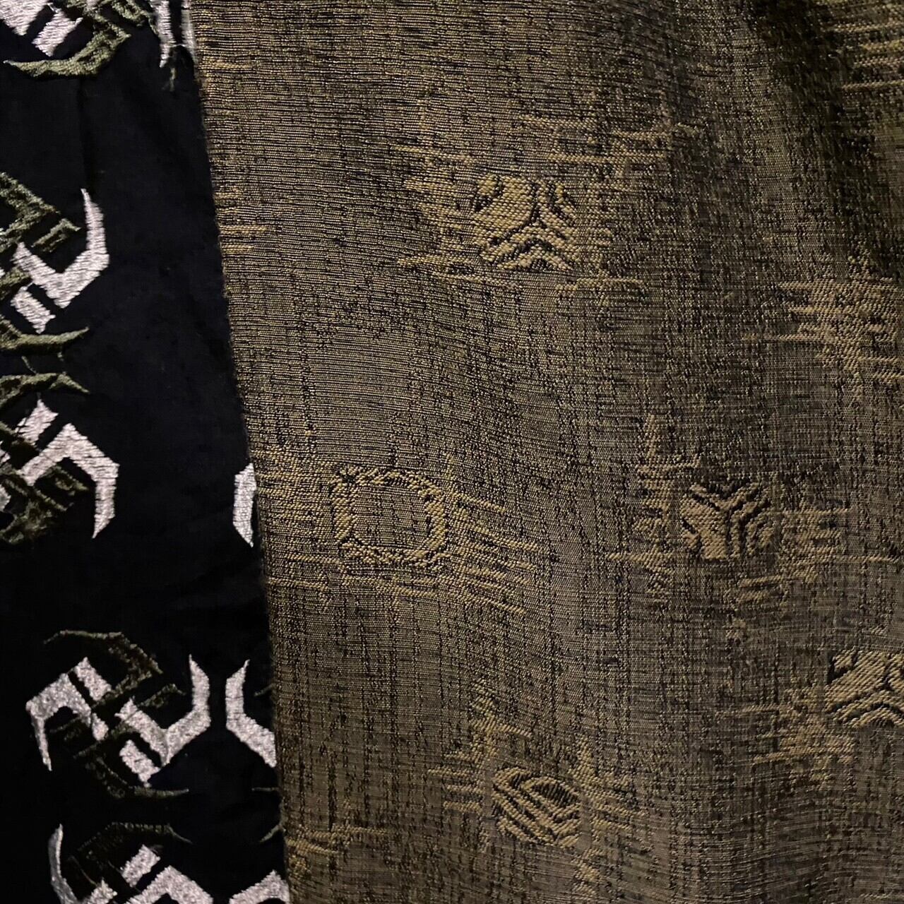 【Caka act3】Beautiful Switching Ethnic Pattern Stand Collar L/S Shirt ...