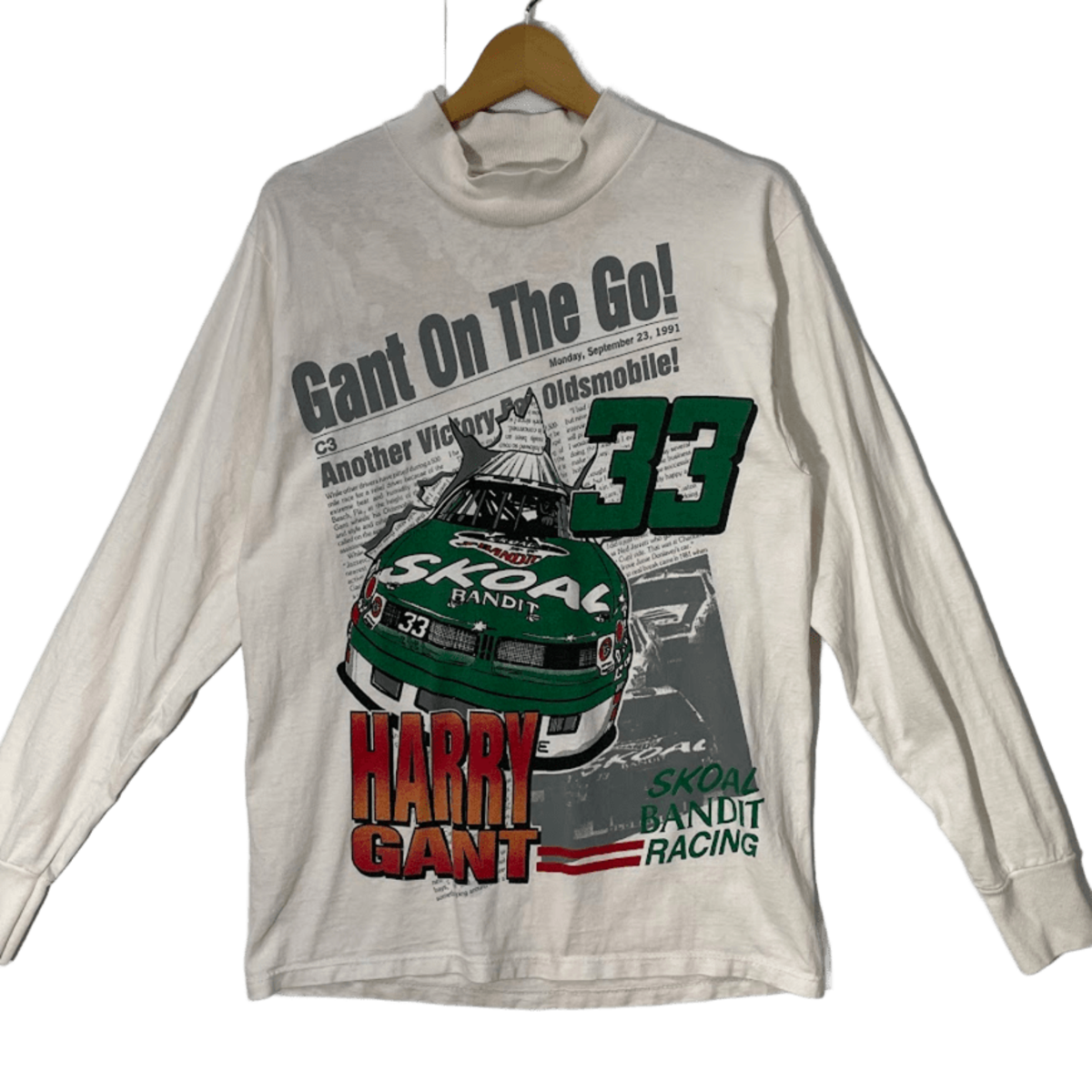 H.L.MILLER GOLD 90年代/90's vintage ヴィンテージ USA製 ハリーガント NASCAR レーシングシャツ ロン ...