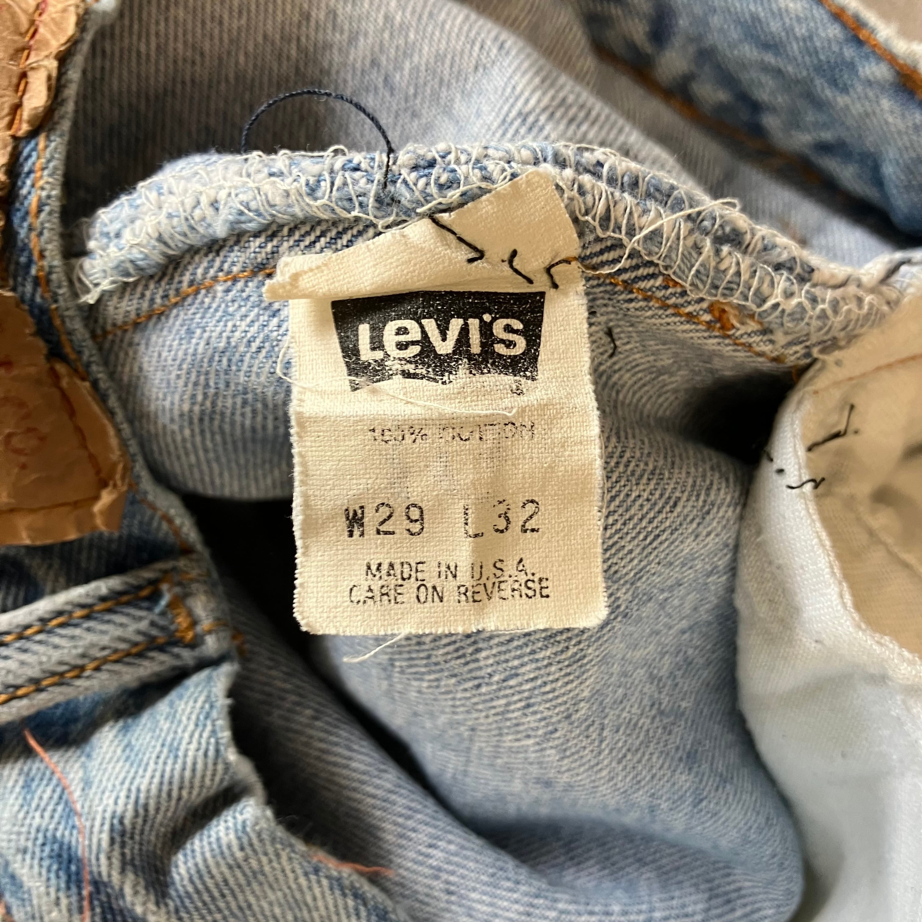 実寸w28l29》Levi's リーバイス501 90s usa製 デニムパンツ No 実寸w28l29》Levi's リーバイス501 90s usa製 デニムパンツ No