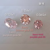 ピンクダイヤモンドルース 0.065ct fancy vivid purplish pink SI1(CGL) | fancy color plus