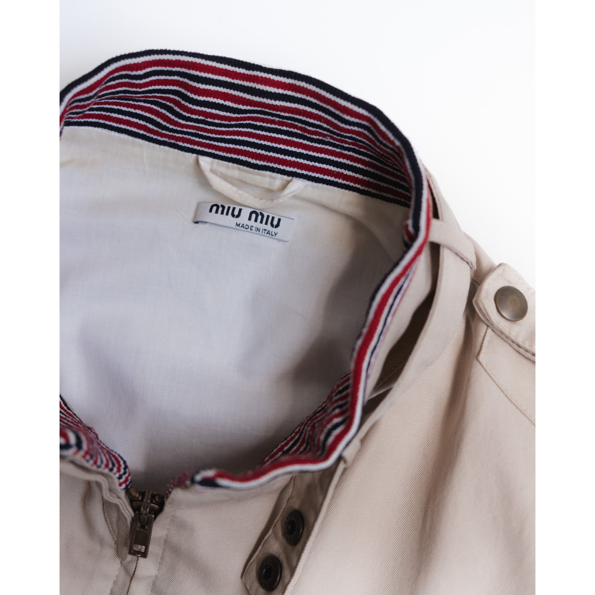 [01SS] "Miu Miu MEN" Cotton Twill Tricolor Jacket | recollection vintage
