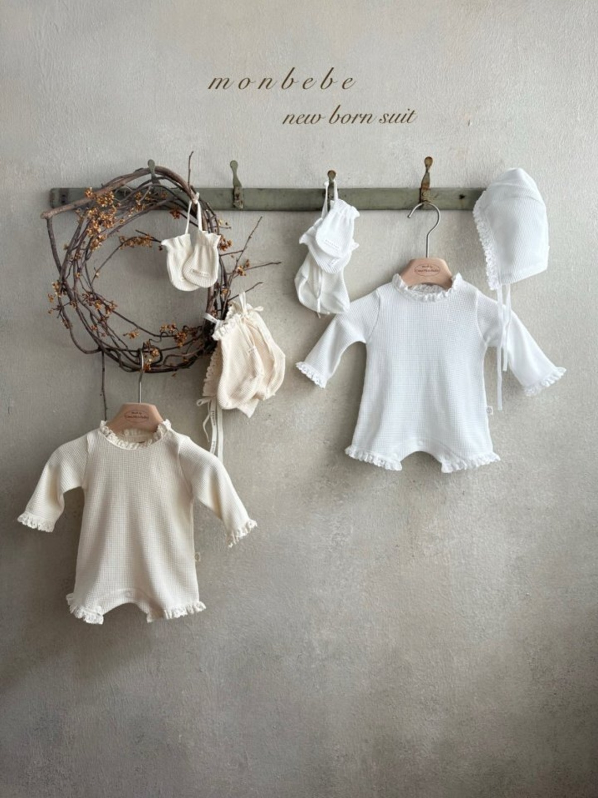 ˗ˏˋ 即納 送料無料ˎˊ˗ monbebe / waffle suit | amour baby