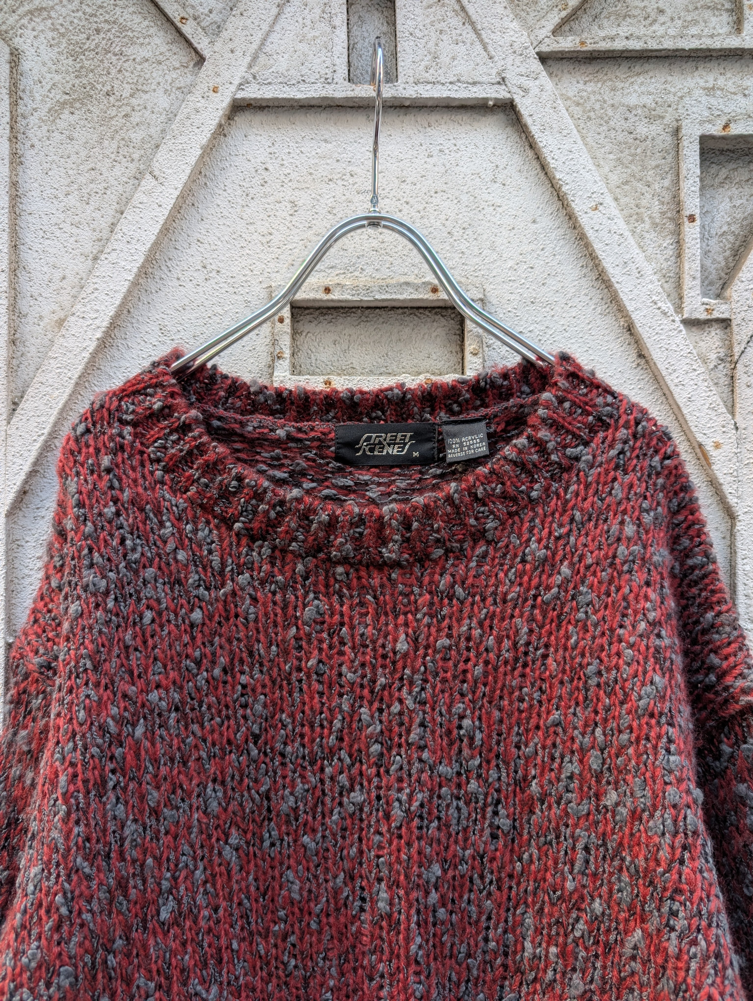 "GRUNGE" law guege knit | 深緑オンライン