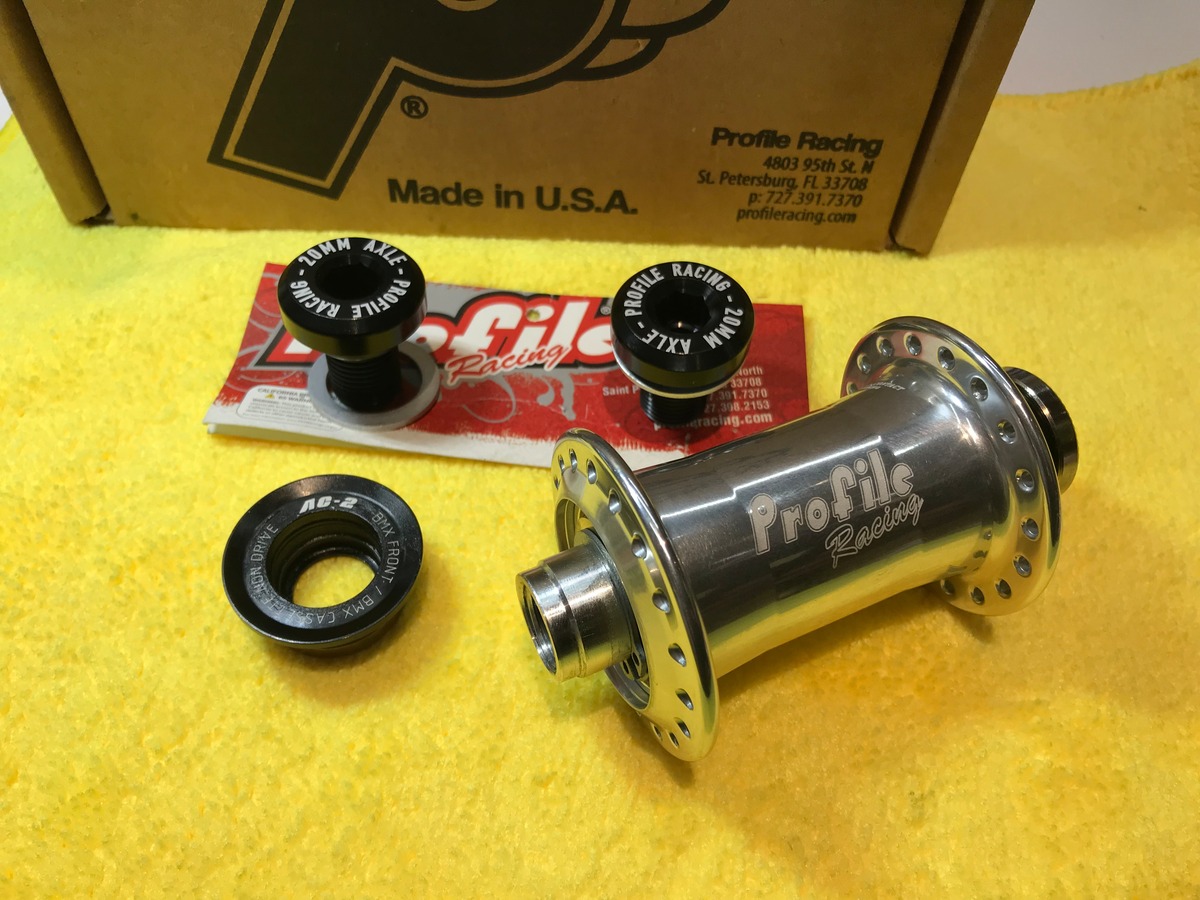 Profile AC-2BMX FRONT HUB 36H 20mm Polish | bmxshop