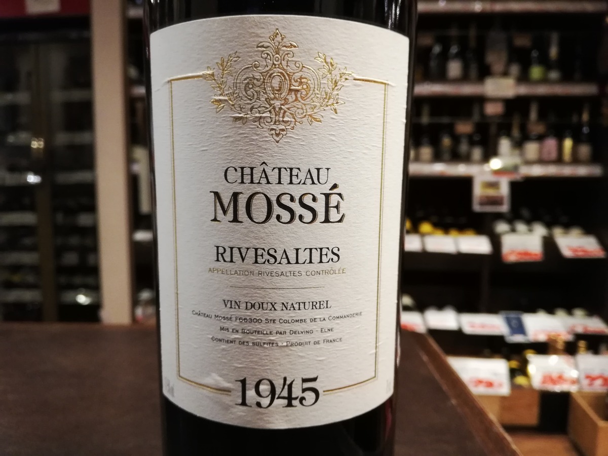 "80 YEARS OLD" CHATEAU MOSSE 1945 RIVESALTES Vin Doux Naturel ...