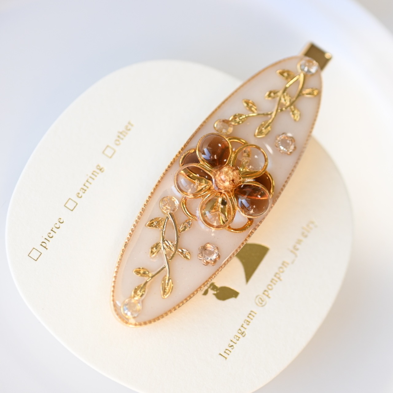 【コーヒー】tiara hair clip -petit blossom- | ponpon*