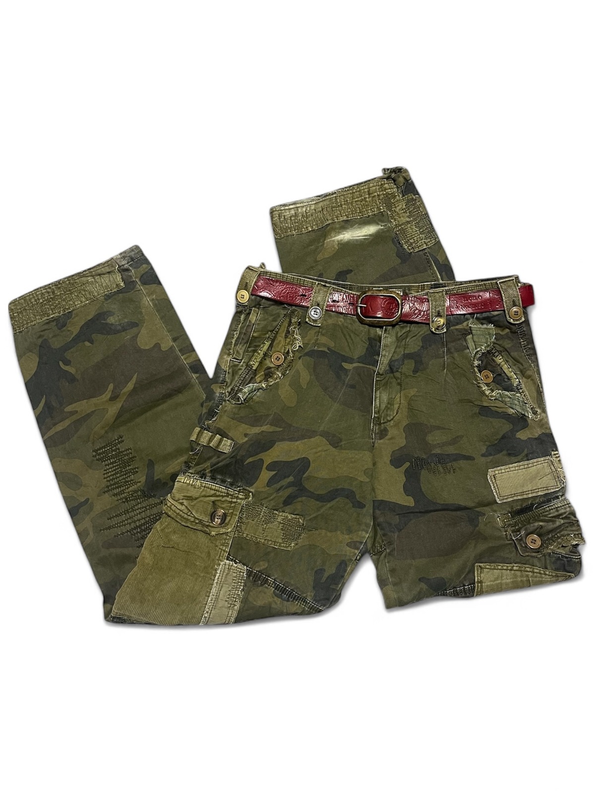 00s SAVES-STARS camouflage cargo crust pants | oceanz
