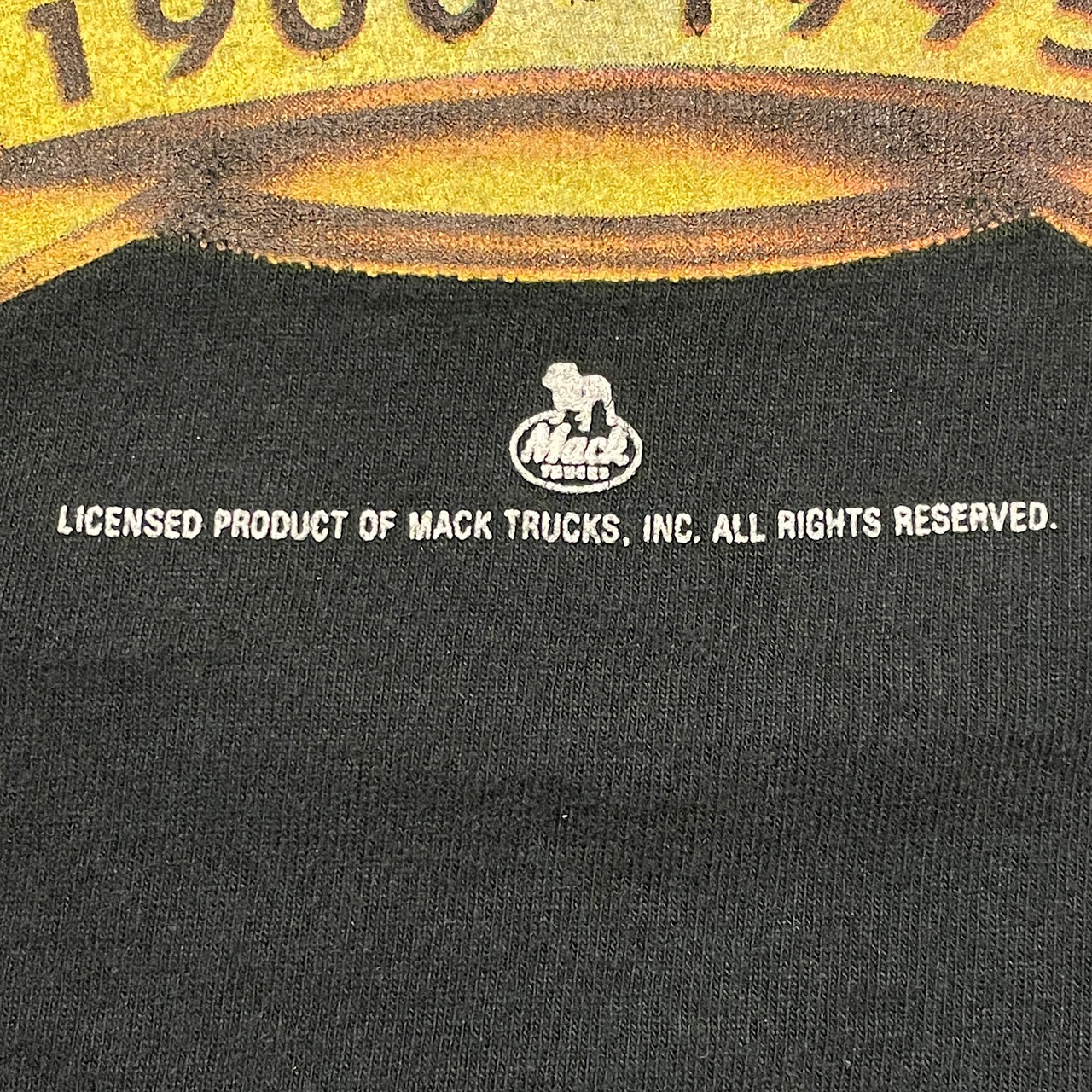 激レア 90s ビンテージ マックトラック プロモTシャツ 企業物 1995限定アニバーサリーモデル Mack Trucks BULLDOG ...