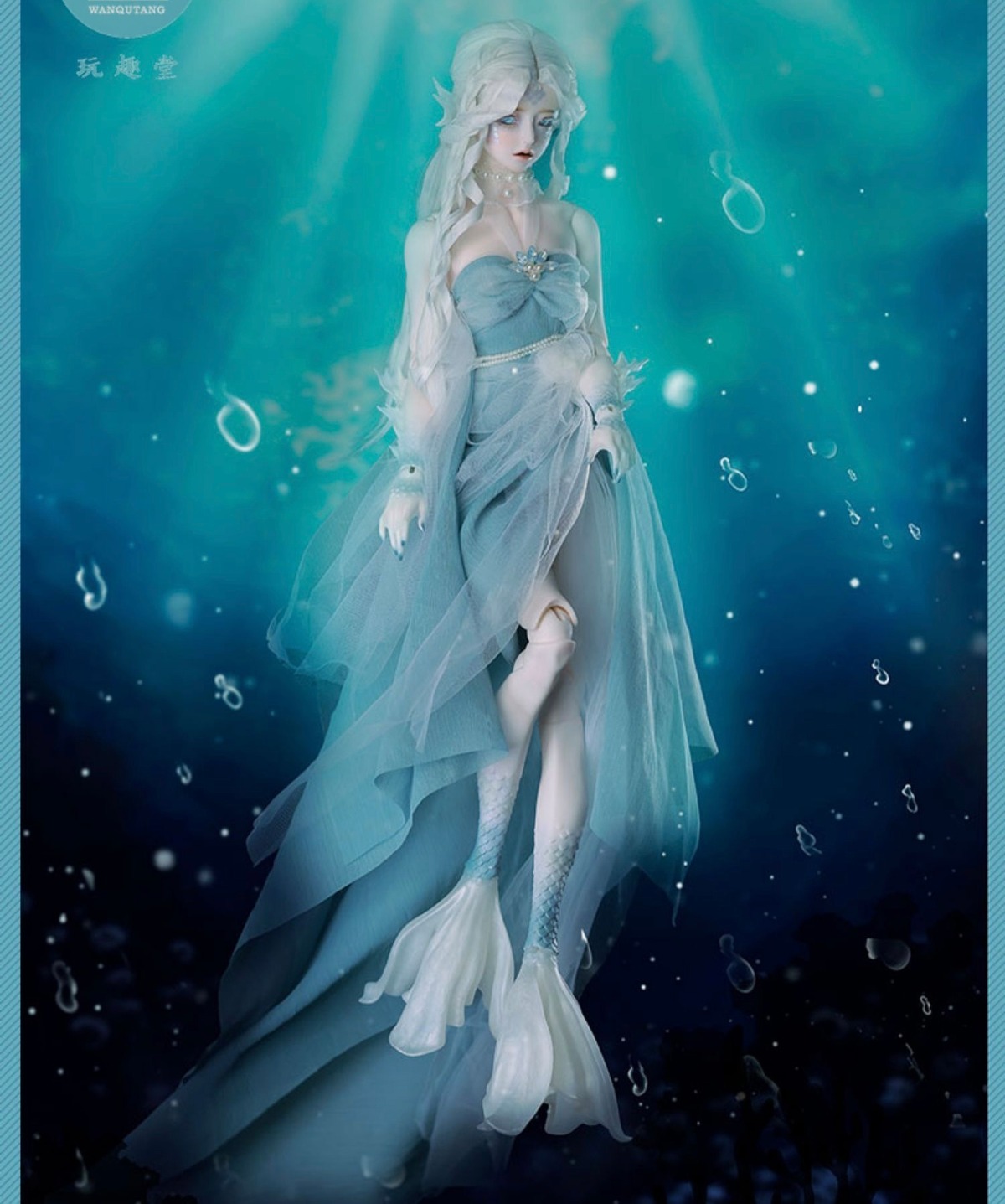 hera フルセット！60cm！正規品 ドール マーメイド 人魚 球体関節人形 SD DD 1/3 bjd 3分 ウィッグ 衣装 洋服 服 靴 ...