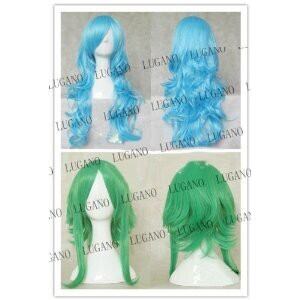 DK2061 VOCALOID脳漿炸裂ガール 初音ミク＆グミ 風 衣装+ウィッグ コスプレ衣装　完全オーダメイドも対応可能 K2061 VOCALOID脳漿炸裂ガール 初音ミク＆グミ 風 衣装+ウィッグ 風