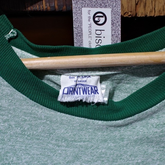 1960s PRINTWEAR Green Heather Ringer T-Shirt Size XL !! / USA ヴィンテージ ...