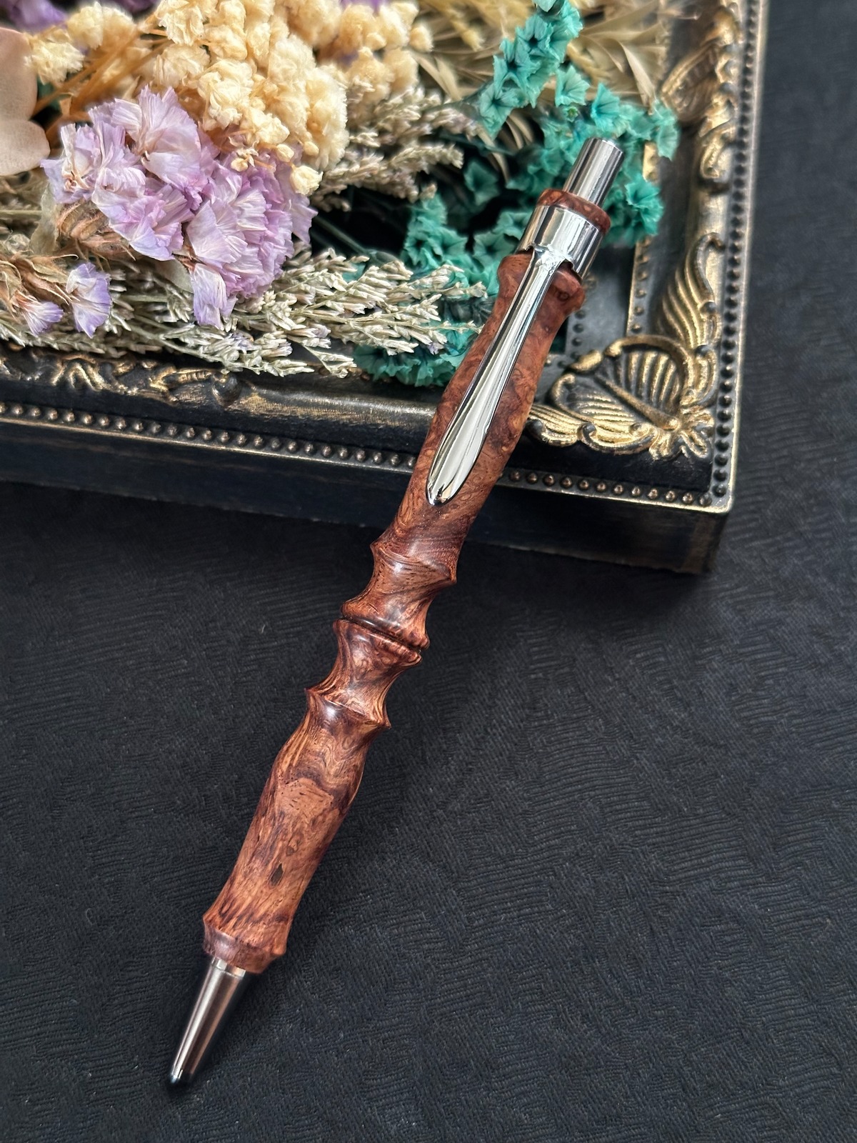 ローズウッド(瘤) 手帳ボールペン/サンピューラ | Flamberg