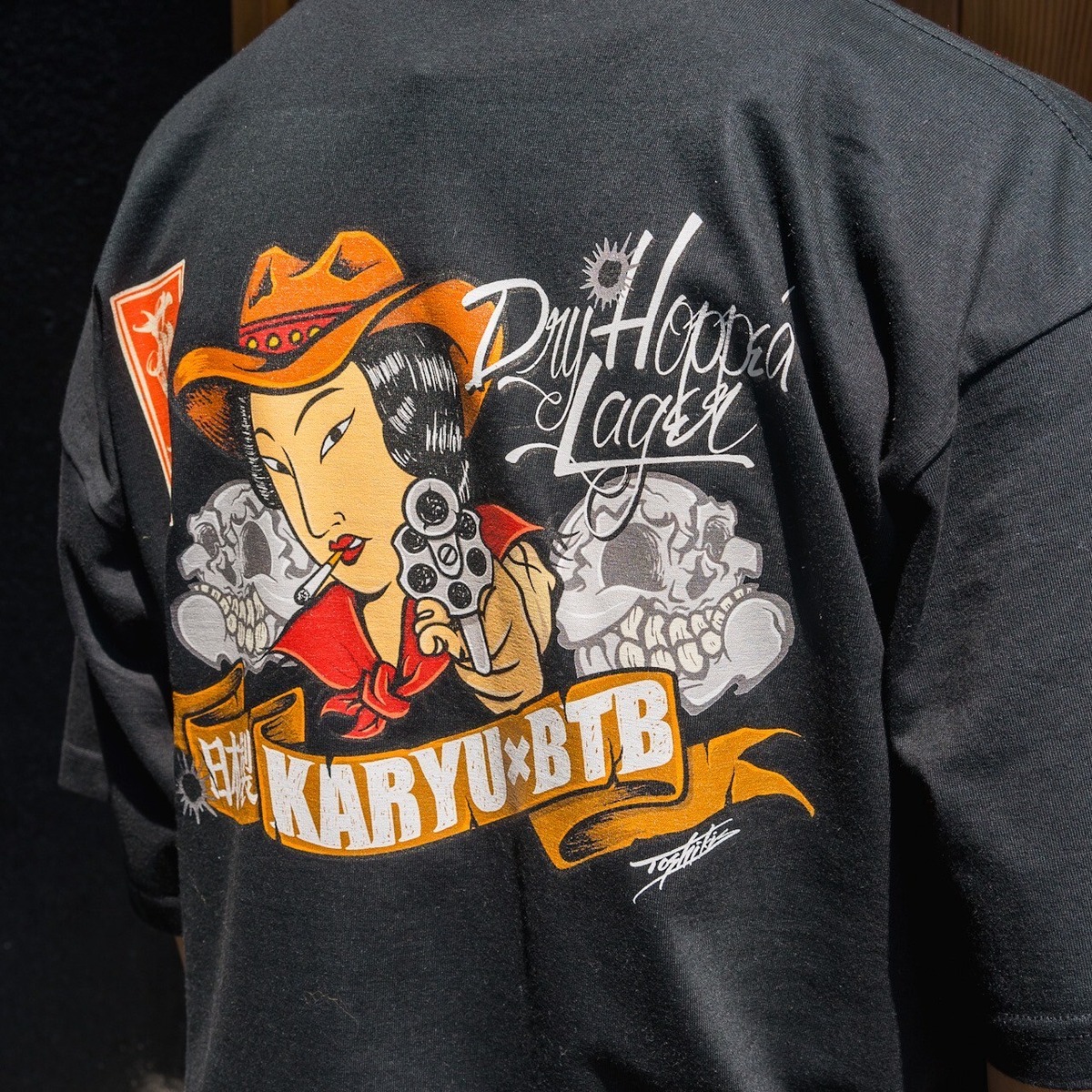 花柳 KARYU × BTB Collaboration S/S Tee Black | RIVERSIDE BASE