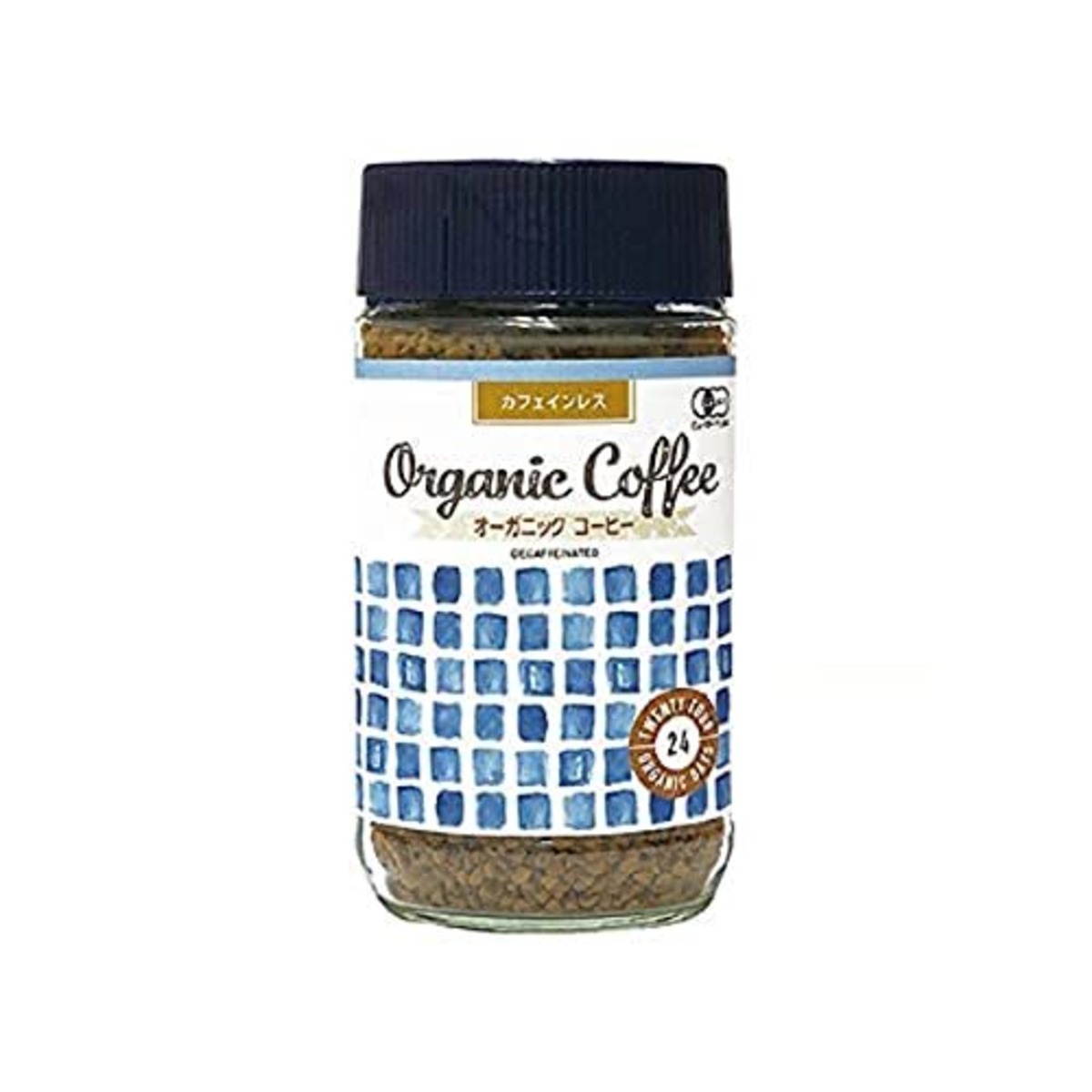 24 Organic Days インスタント コーヒー オーガニック フェアトレード カフェインレス 100g | loop0707