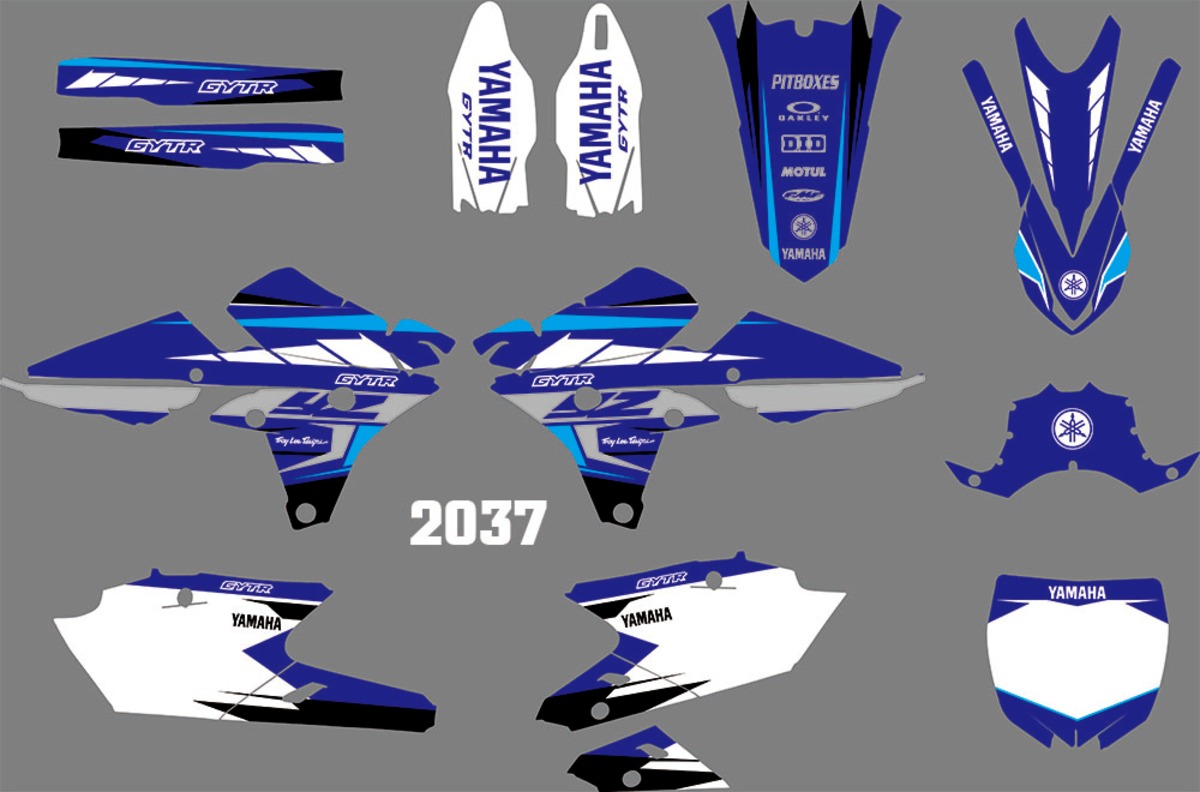 【受注生産】2014-2019 YZ250F FX WR250F 2014-2018 YZ450F FX WR450F デカール キット 26 ...