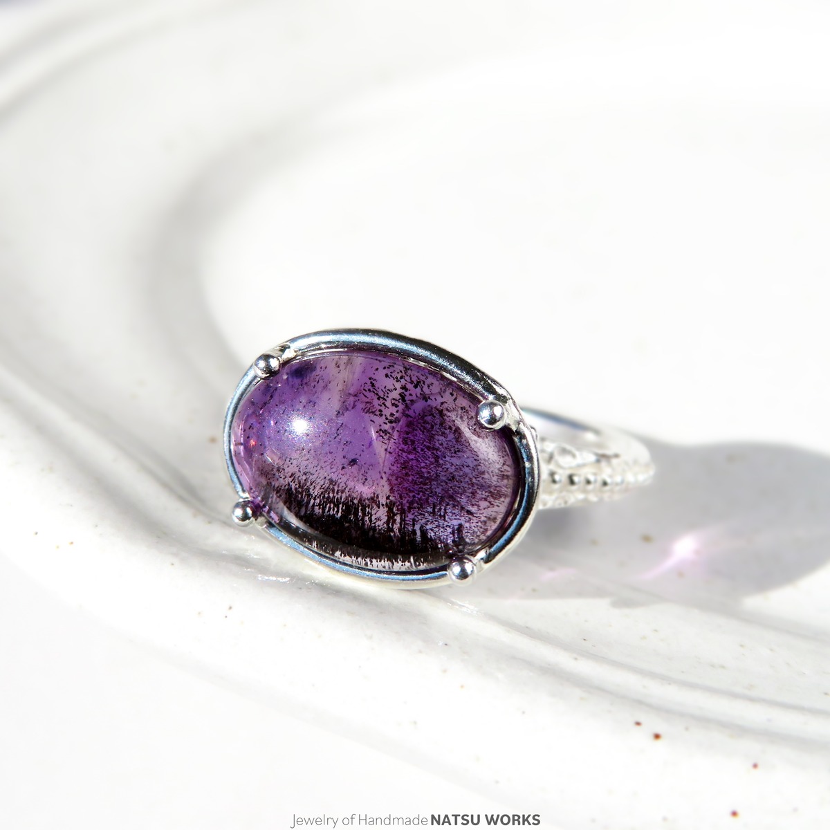 ゲーサイト in アメシスト リング / Goethite in Amethyst Ring 241 | NATSU WORKS Jewelry