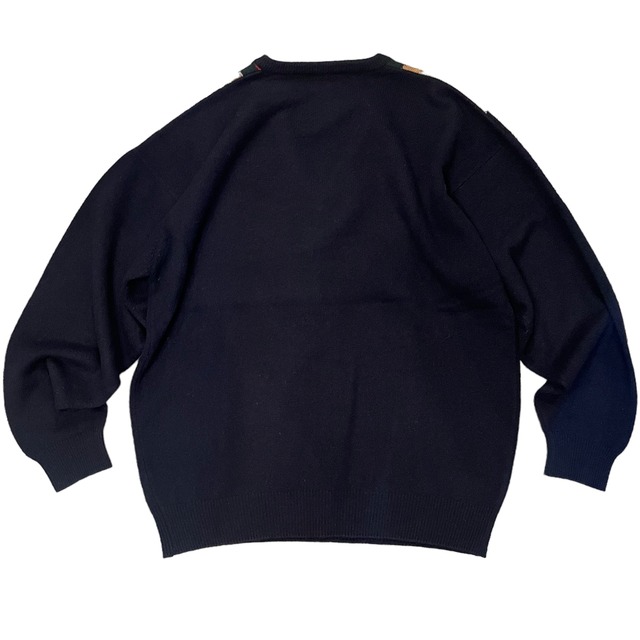 Pringle V-Neck Diamond Pattern Cashmere Knit Sweater | BETTER-online