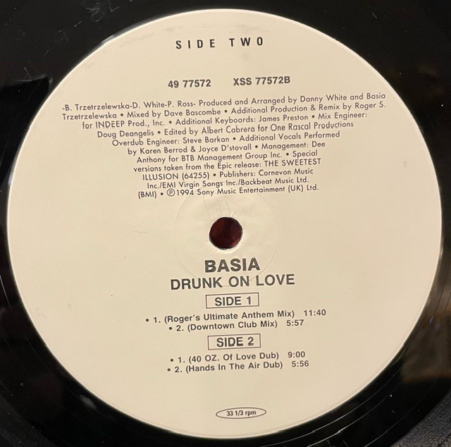 Basia "Drunk On Love" 12" | EAD RECORD
