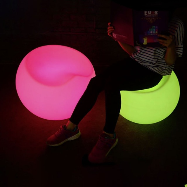 【在庫限り】 椅子 丸型 16色 LED チェア chair スツール 充電式 パーティ | interior7