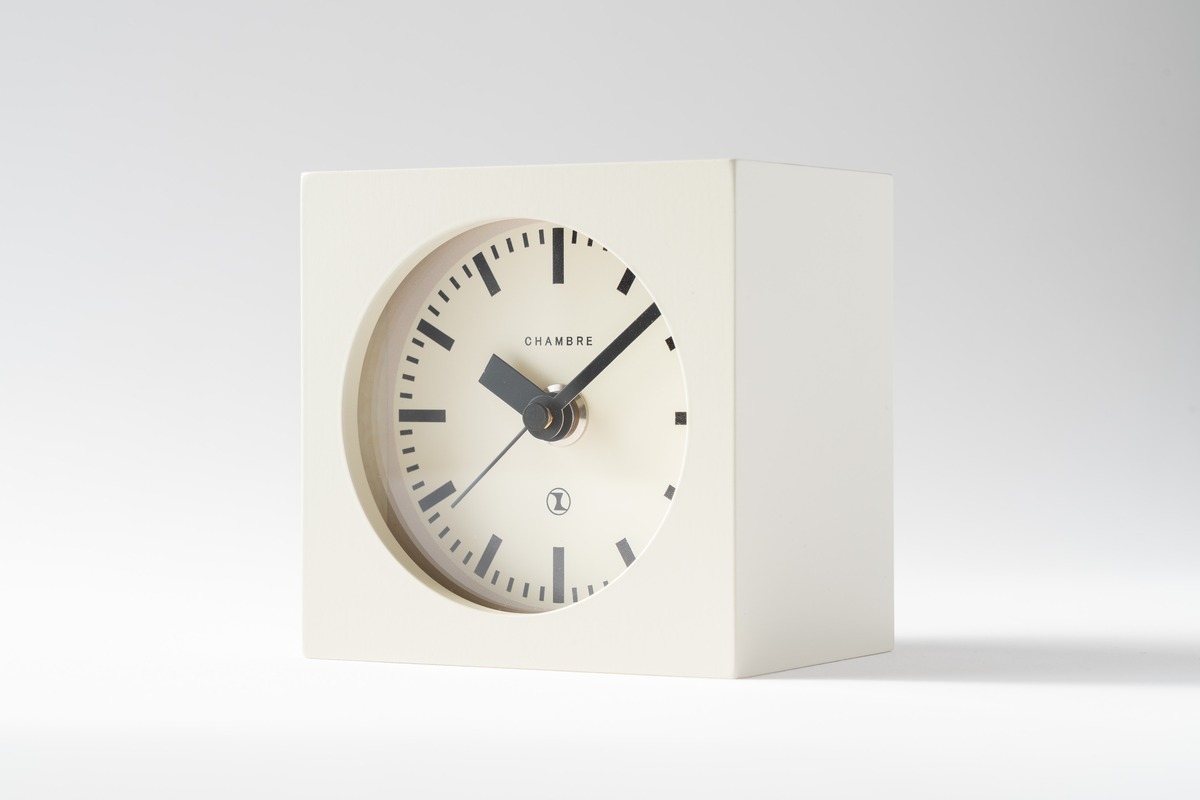 BLOCK DESK CLOCK IVORY | シャンブル【CHAMBRE】byインターゼロ