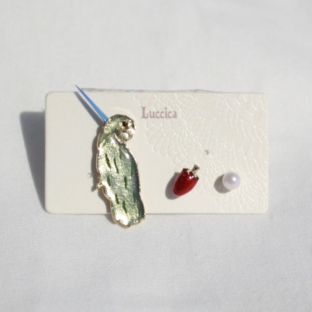 Luccica ピアス アオメキバタン LLUP1801-- 通常商品と発送方法が異なります | muku