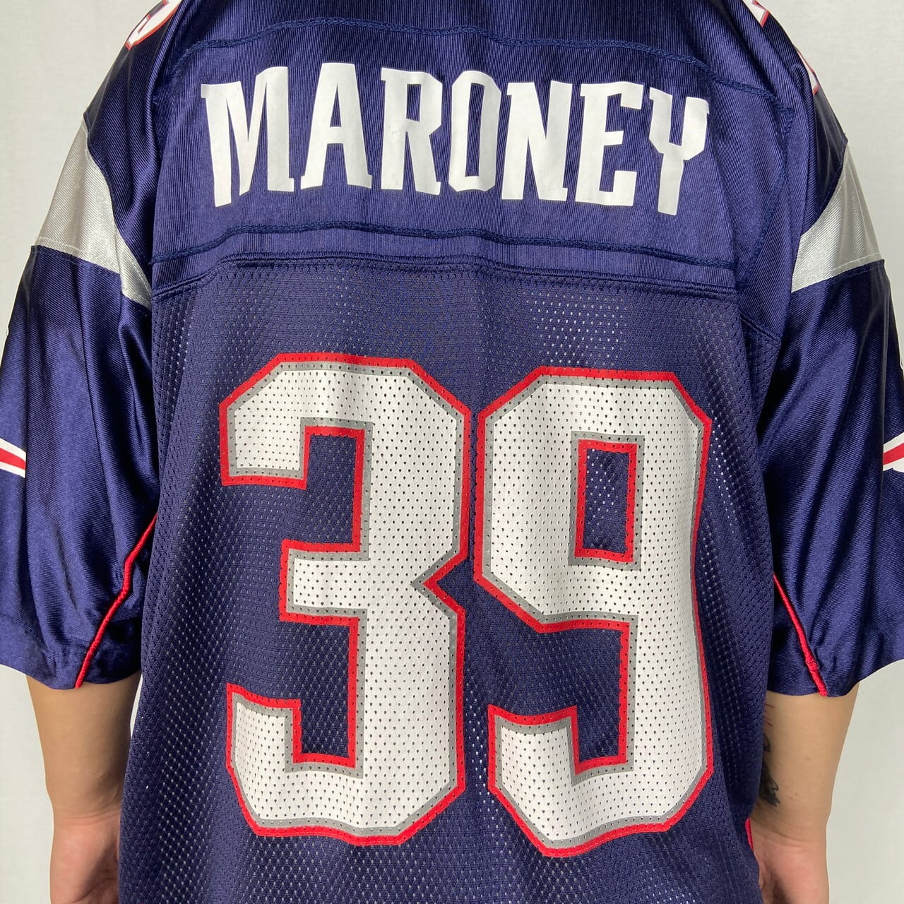 NFL ニューイングランド・ペイトリオッツ メッシュ ユニフォーム メンズXL 古着 New England Patriots Reebok ...