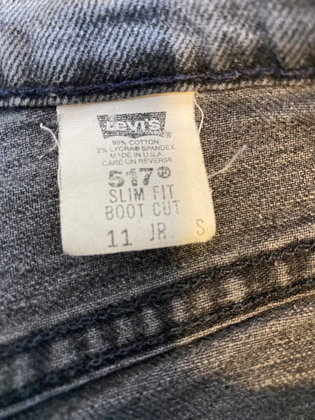 1990's Levis "517 Slim fit boot cut" Black MADE IN U.S.A | Sanroku Base Studio