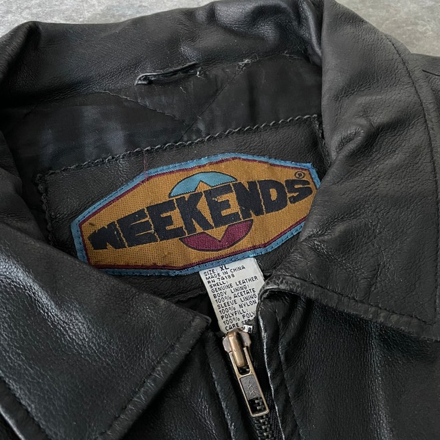 Weekends leather flight jacket | Pheasant