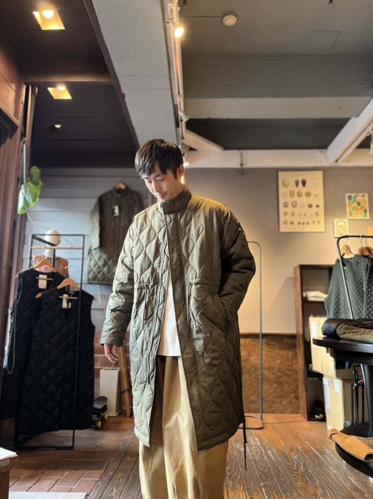 ミリタリーフライフロントダウンコート（TAION） | commence