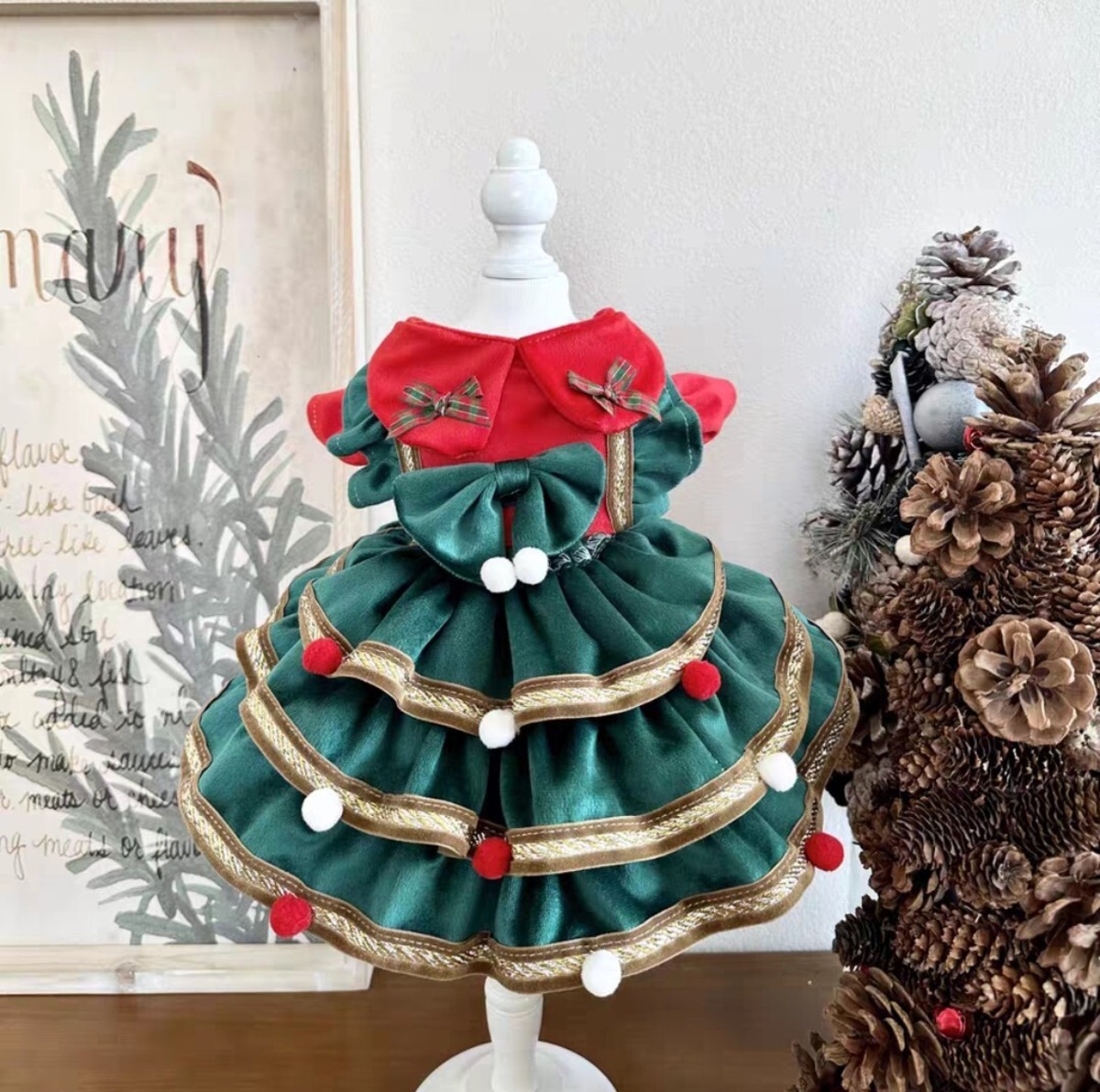 【予約商品】AW クリスマスツリーワンピース | Lily's dress
