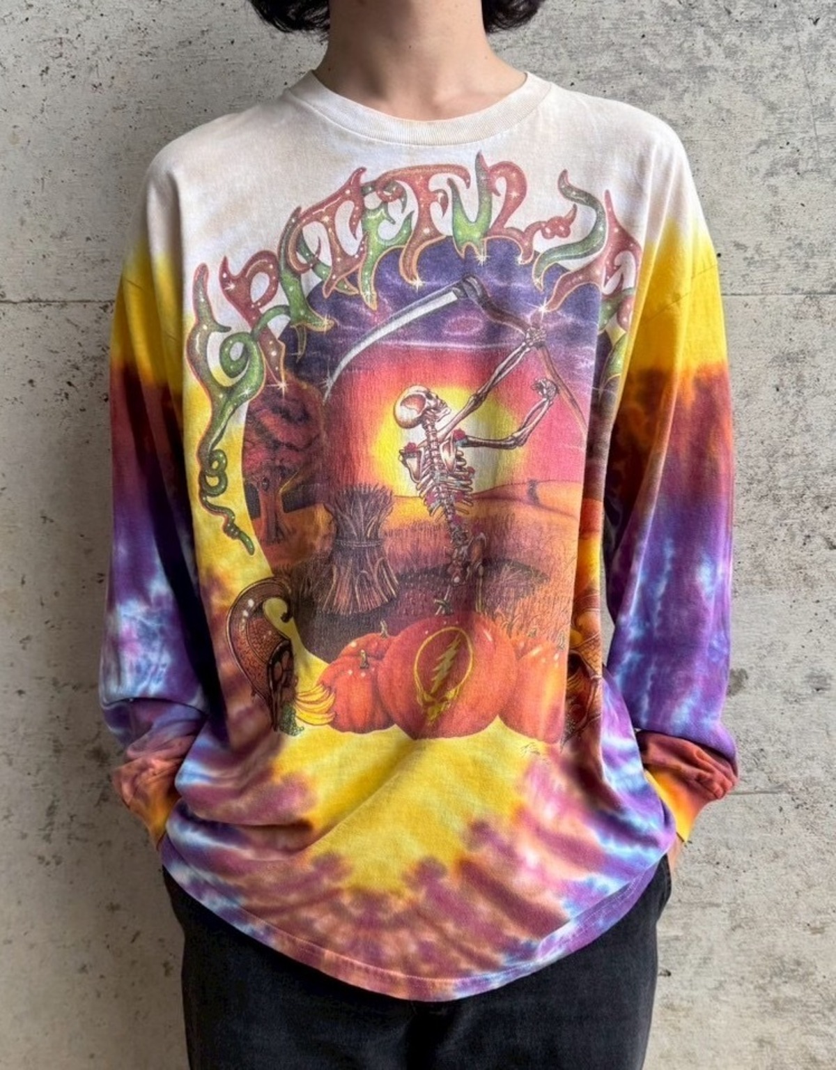 Grateful Dead Fall Tour 1994 Pumpkin Tie Dye | FJ