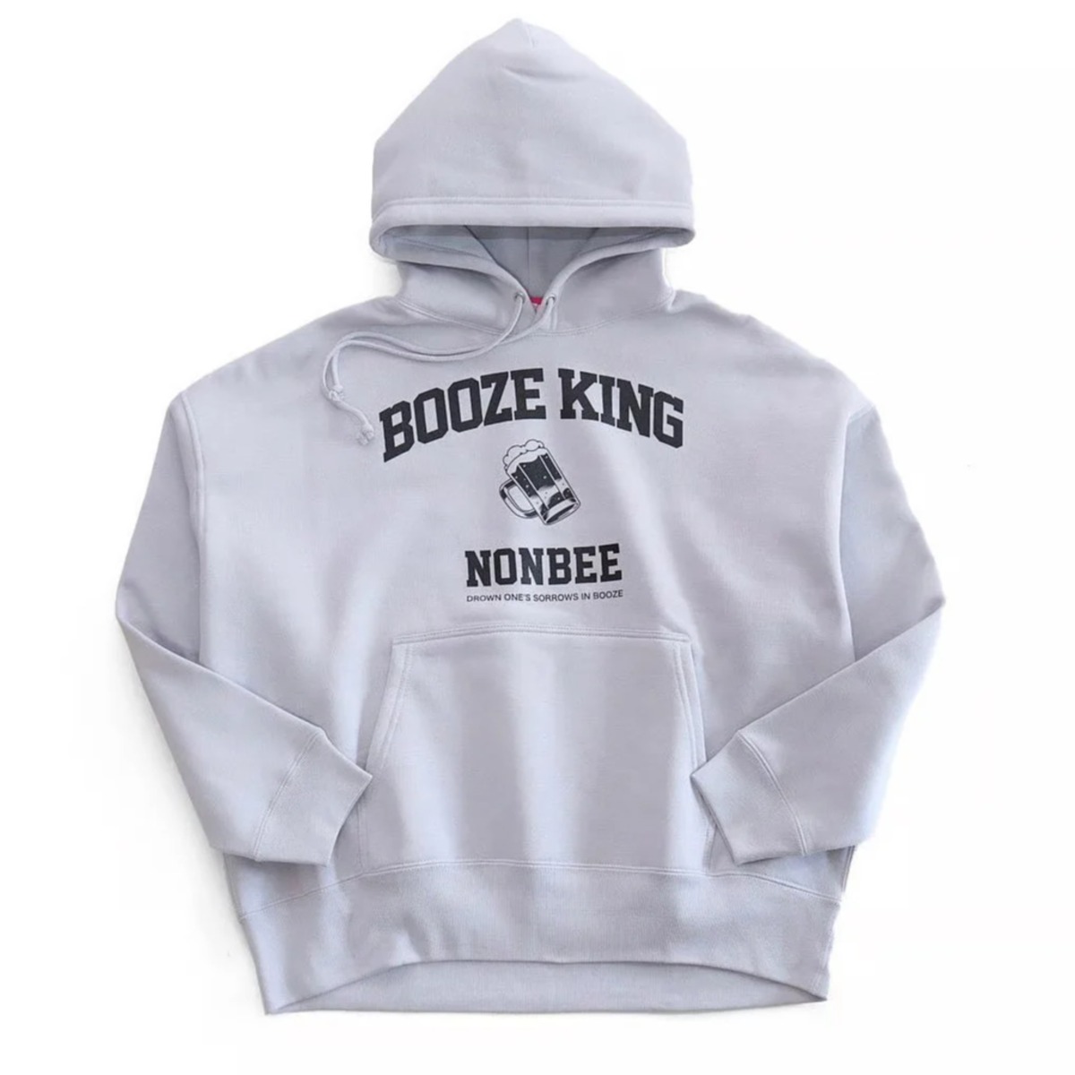 NONBEE BOOZE KING HOODIE smoky-purple/black | NONBEE WEB SHOP