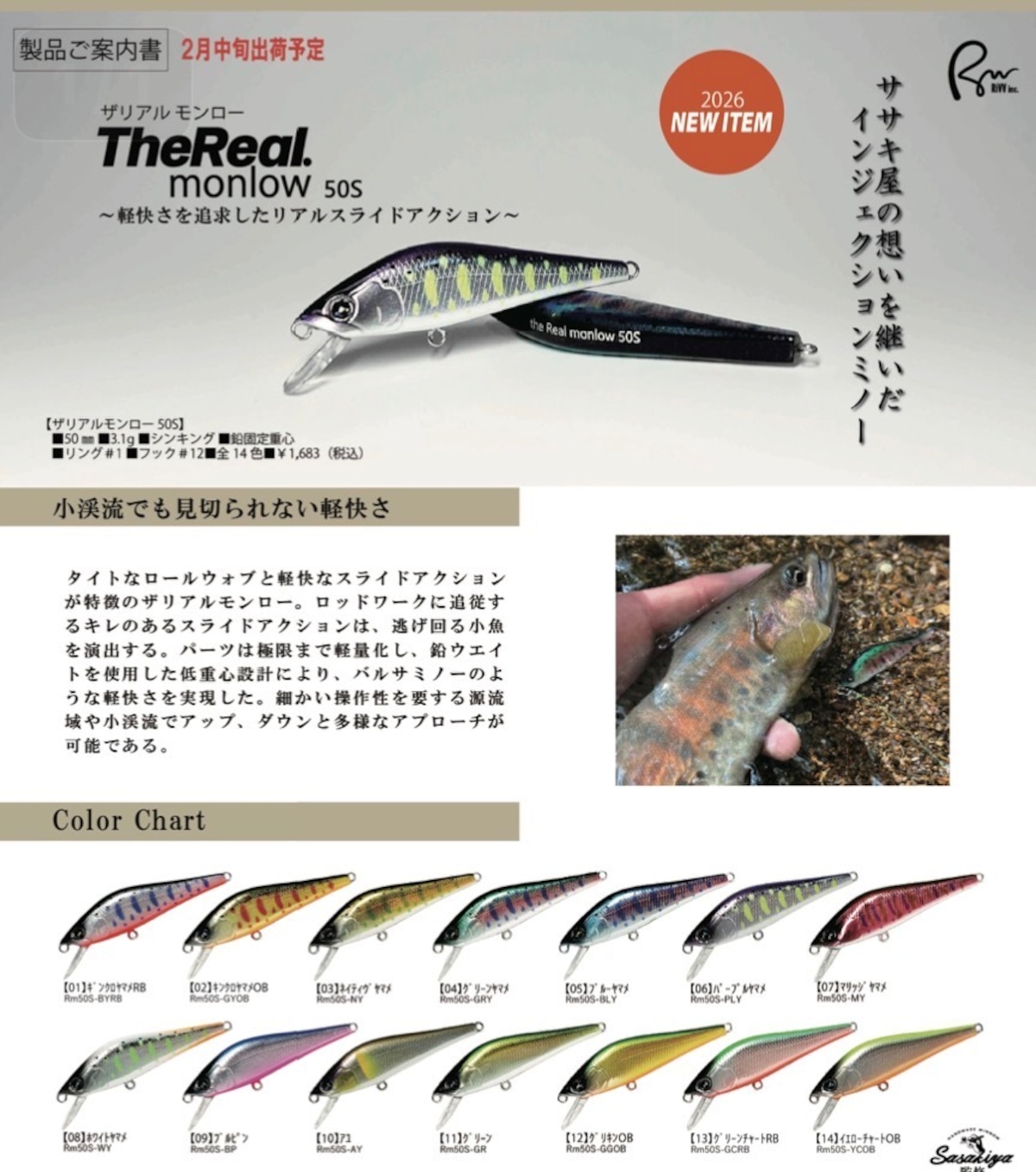 Rivv The Real monlow(モンロー）50S | BLUE WATER MAGIC with JETTS