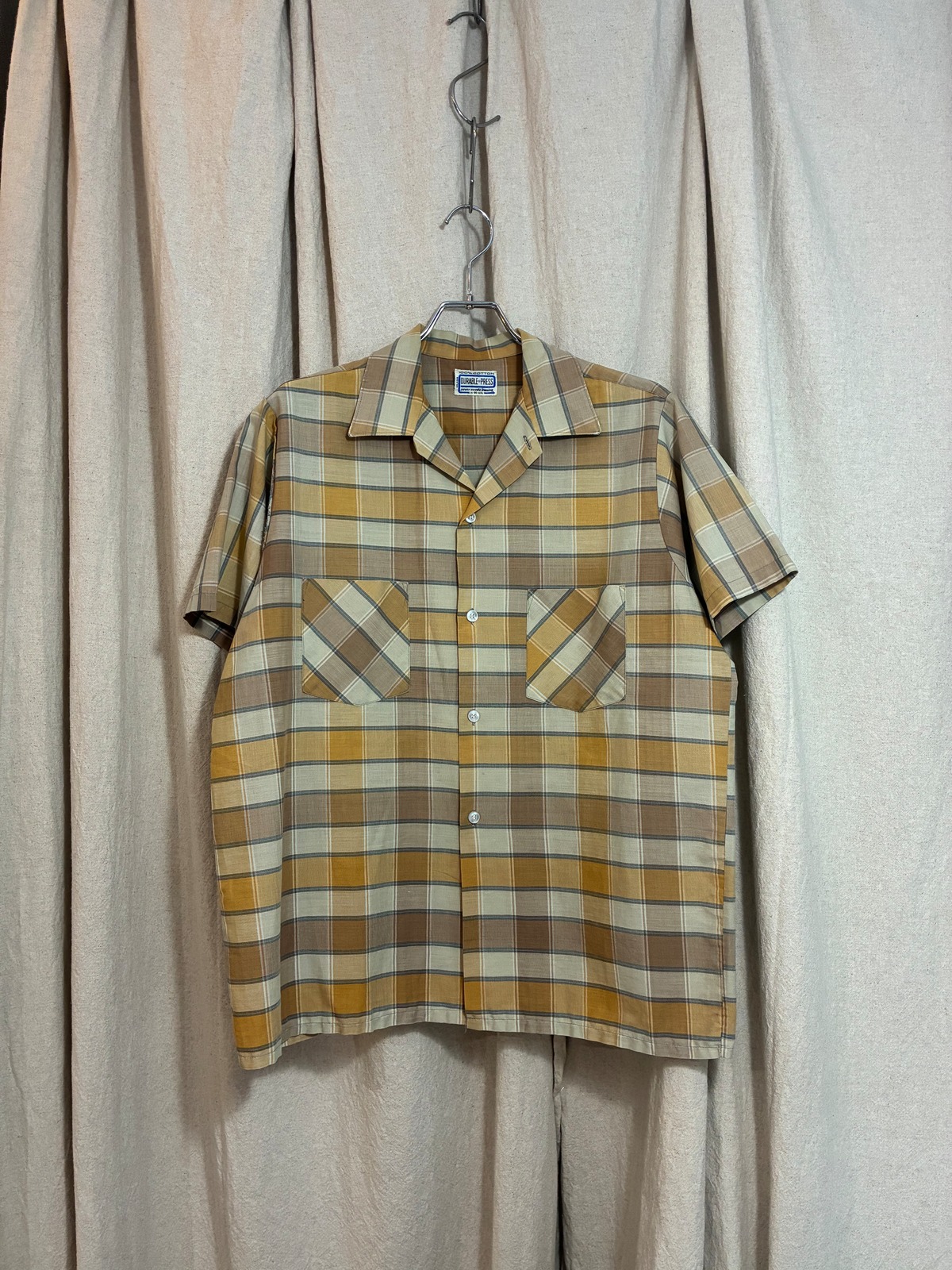 50s-60s DORABLE PRESS vintage s/s open caller shirt | From the Morning ...