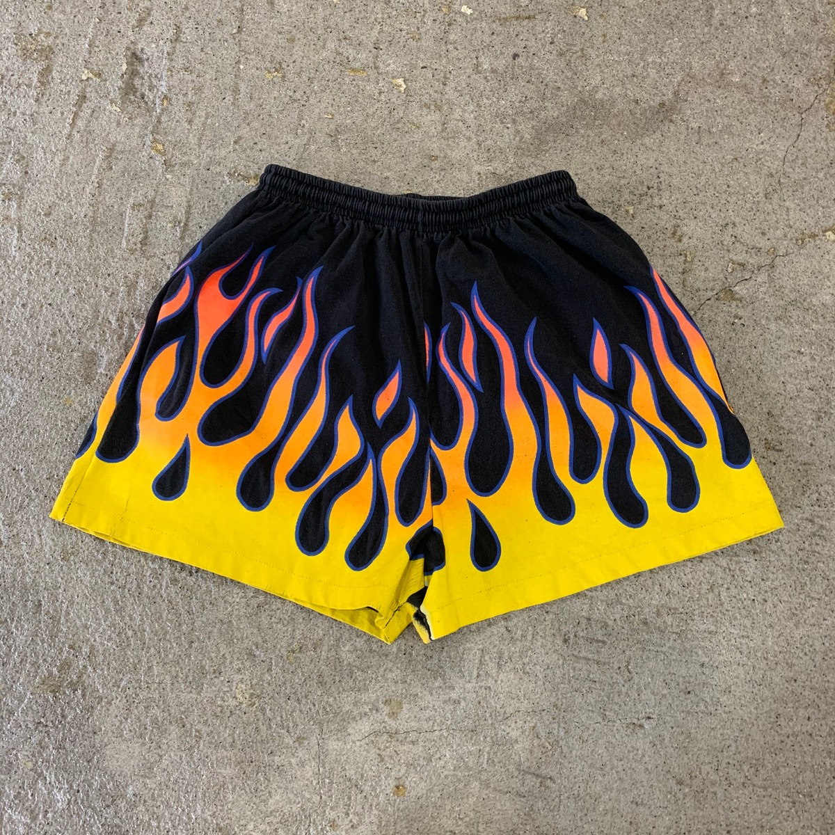 90s fire pattern shorts | What’z up