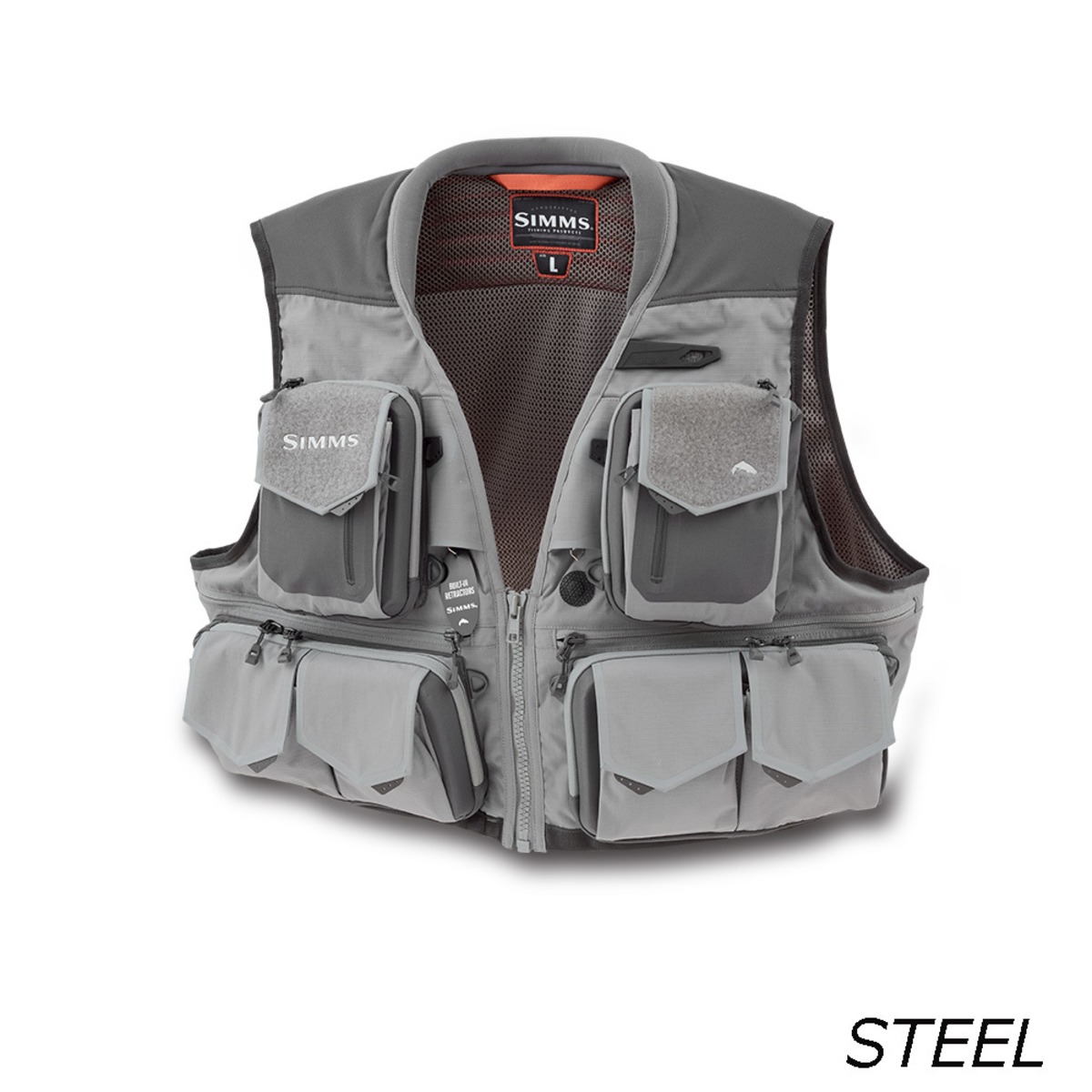 SIMMS G3 GUIDE VEST - STEEL | ネイティブトラウトルアー専門店 EXPLORERS