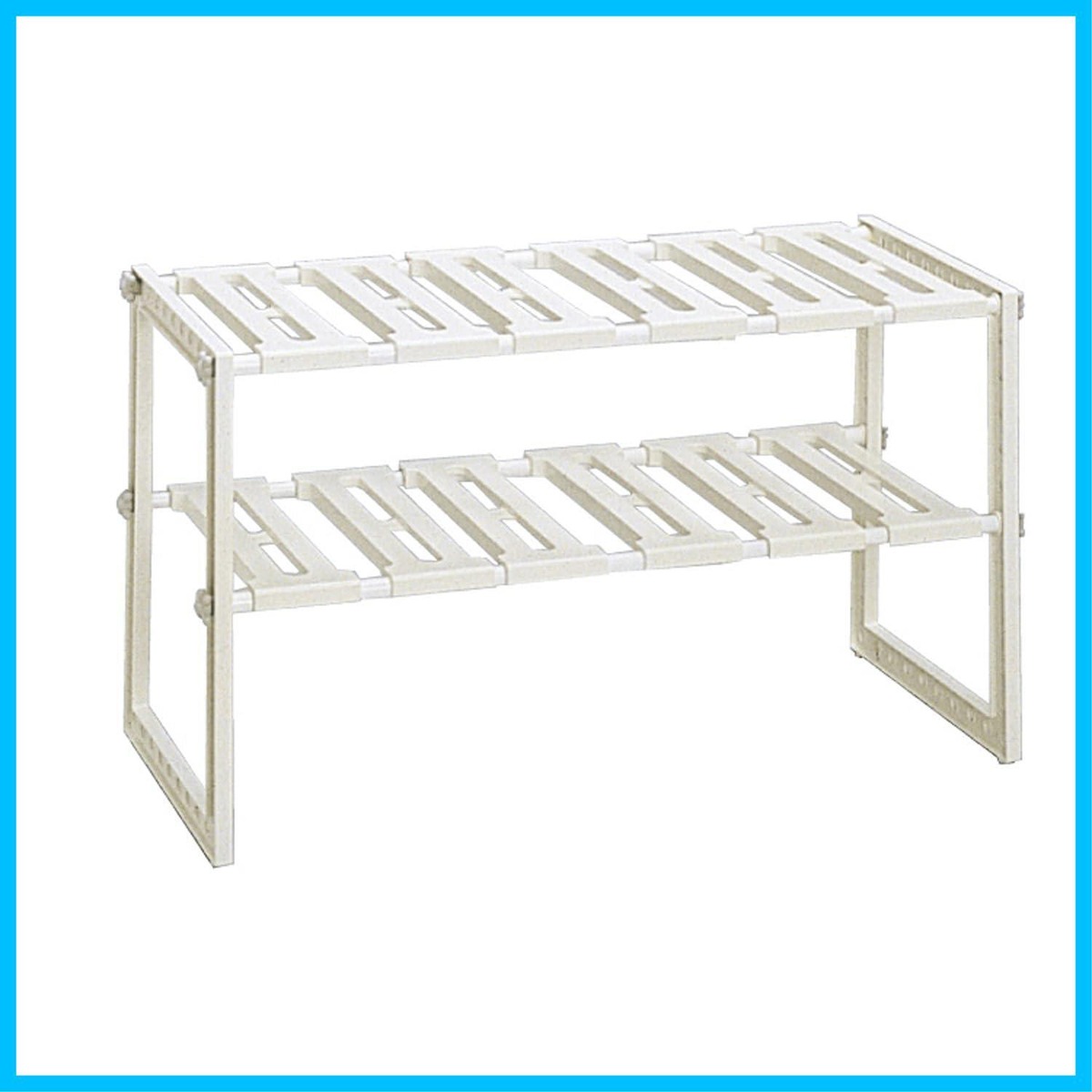 【特価セール】Belca(ベルカ) 日本製 キッチン収納 シンク下フリーラック 伸縮タイプ 幅50~75×奥行30.3×高さ39.8cm ...