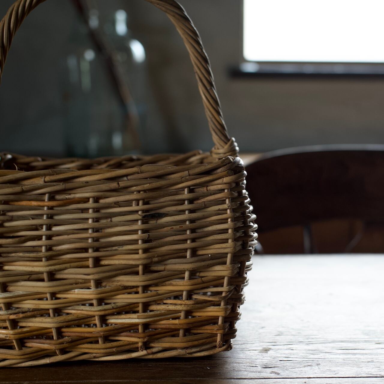 AROROG Green Basket Square / アラログ グリーン バスケット スクエア〈ラタン・籐 ・カゴ・ 収納・ディスプレイ ...