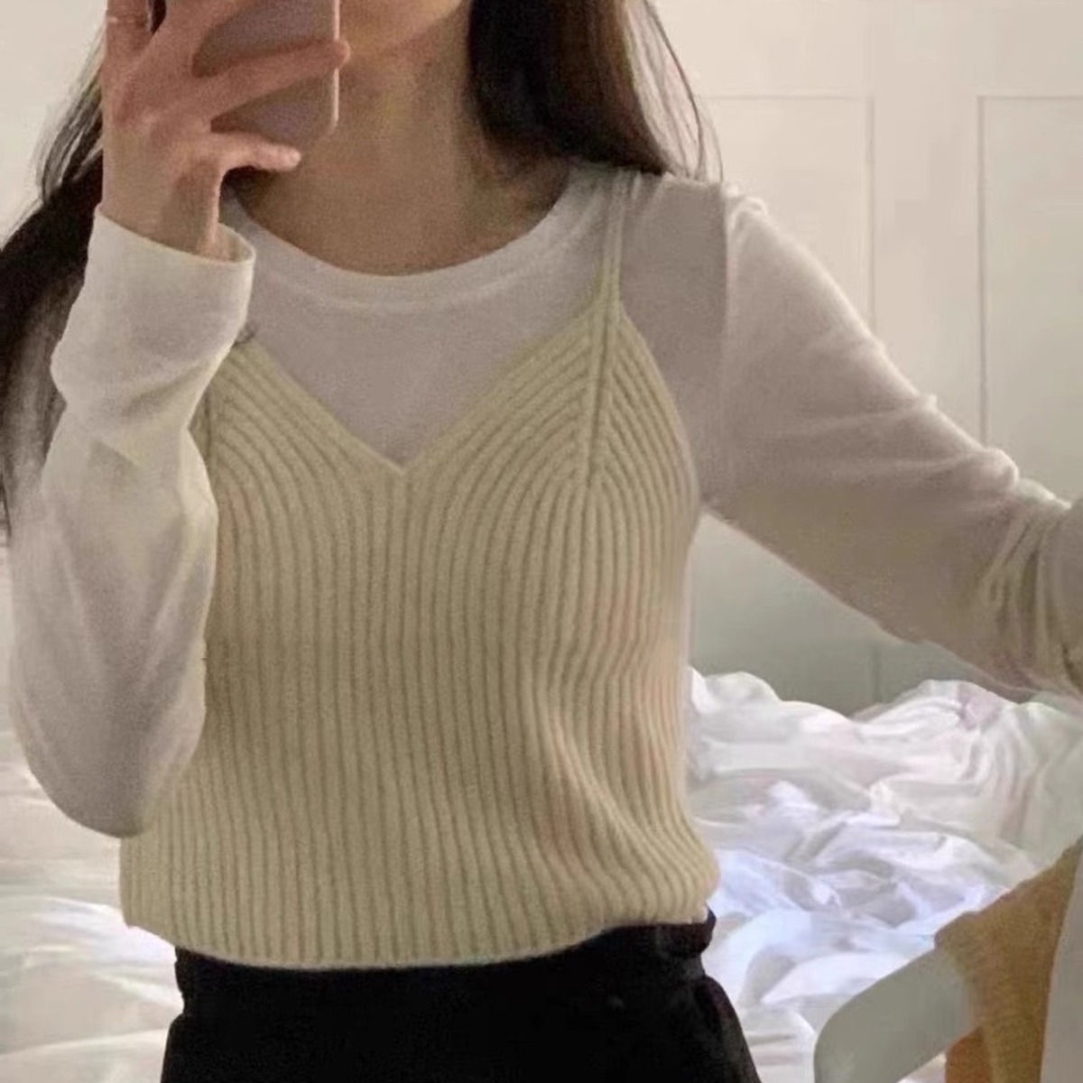 レイヤードニットキャミソール SG0023 | Evermod