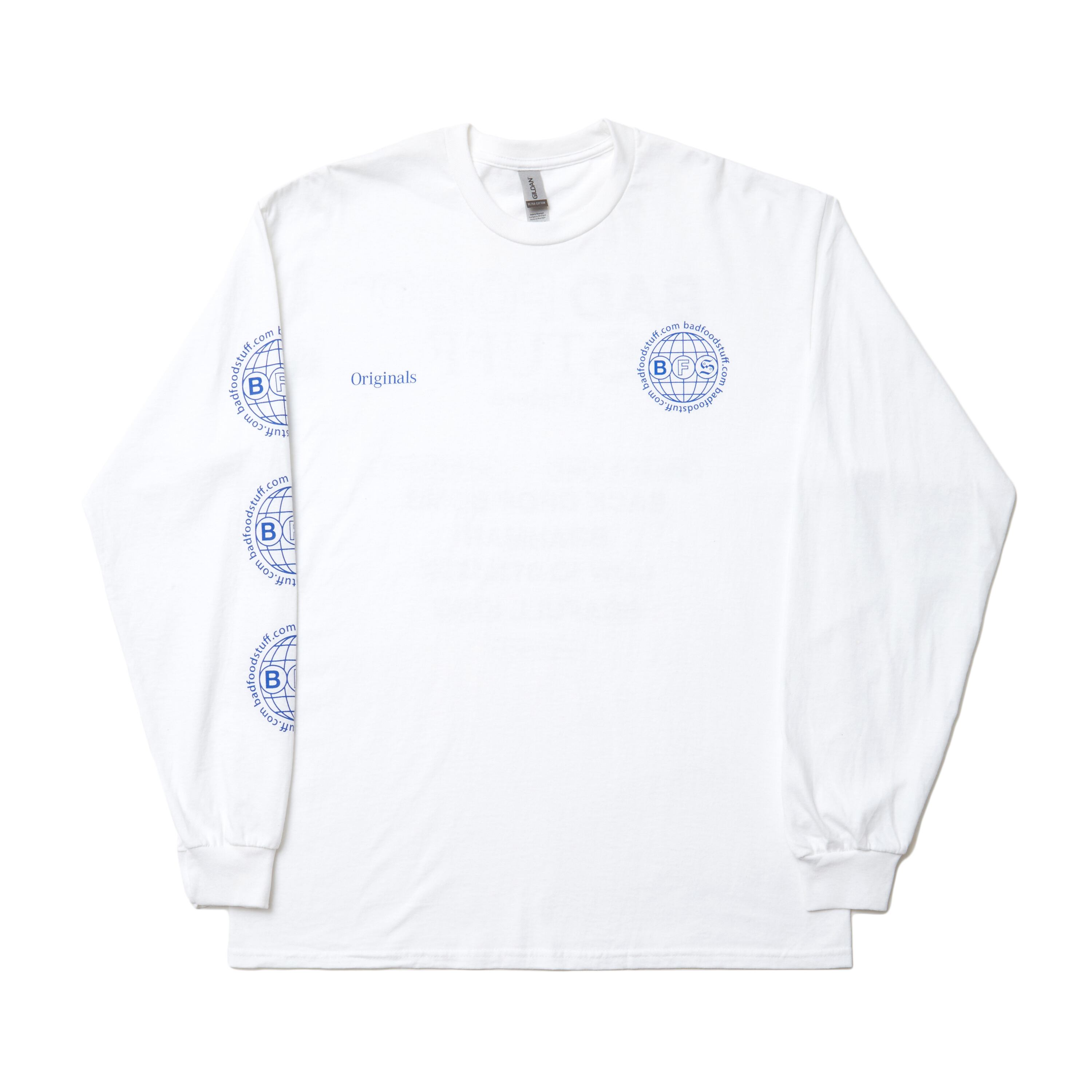 LS Tee / White | BADFOODSTUFF