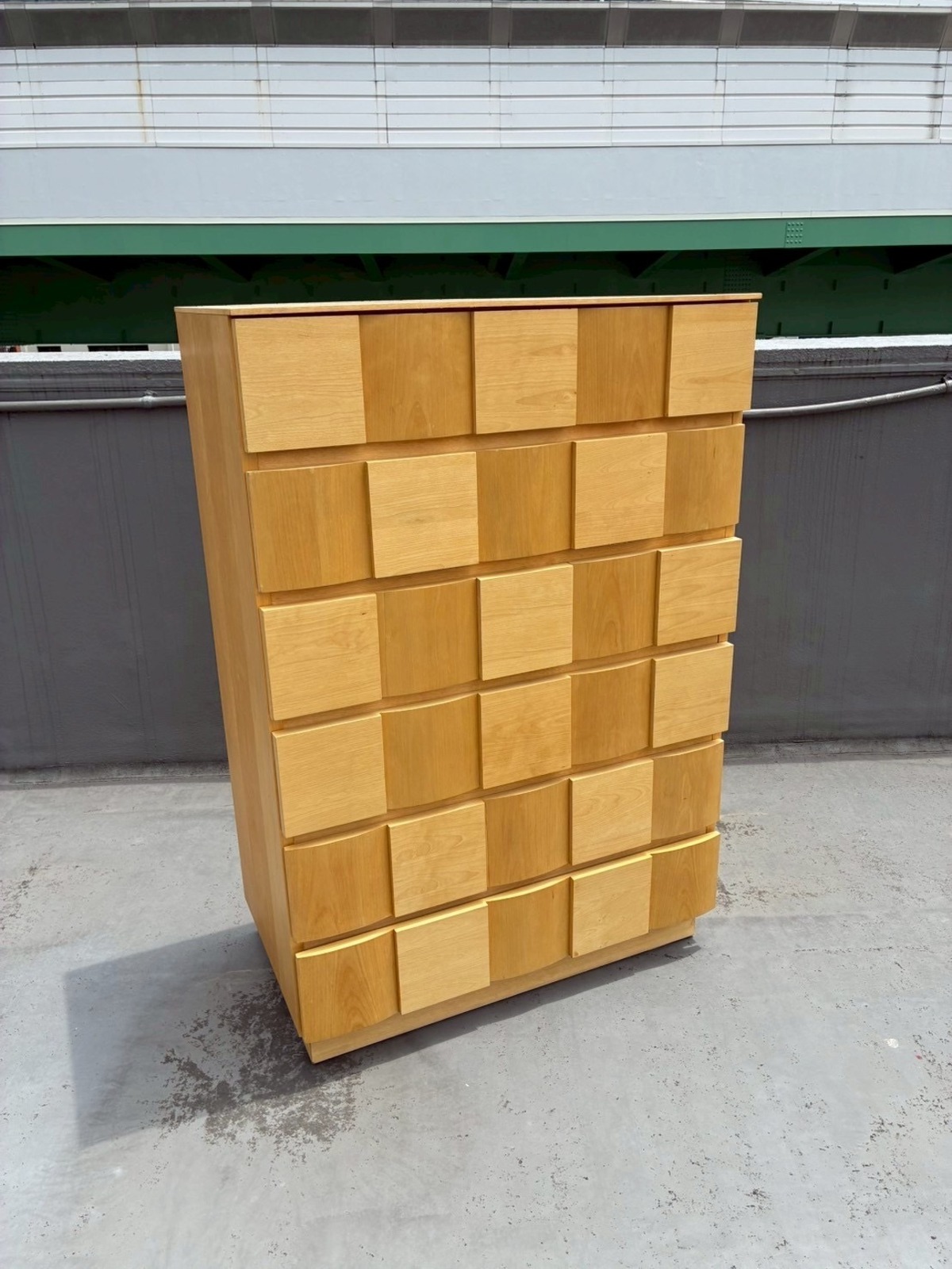 Used Wooden Shelf with 3D block design | OPERE