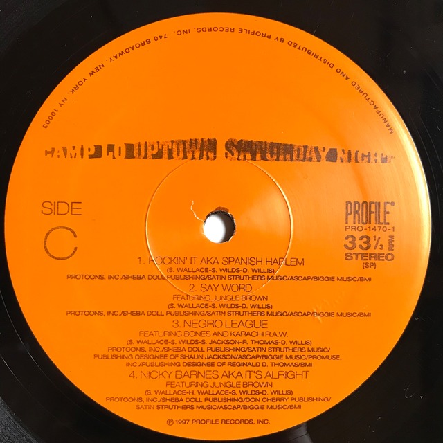CAMP LO / UPTOWN SATURDAY NIGHT | PASSTIME RECORDS / パスタイム レコード