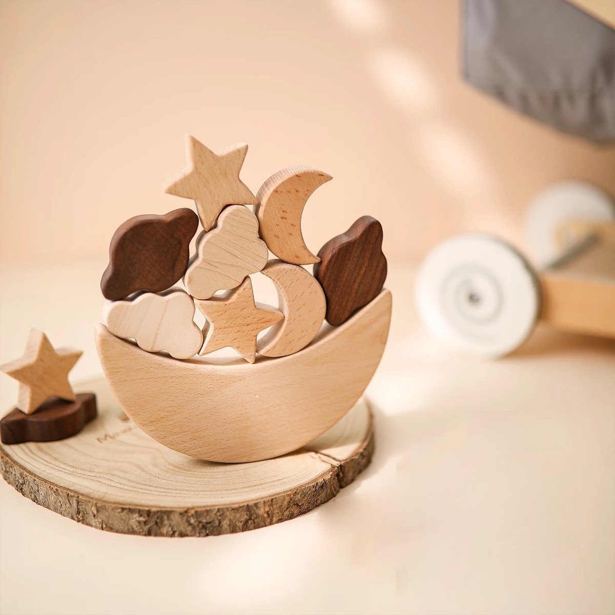 natural wood * stacking blocks | lss*importbaby