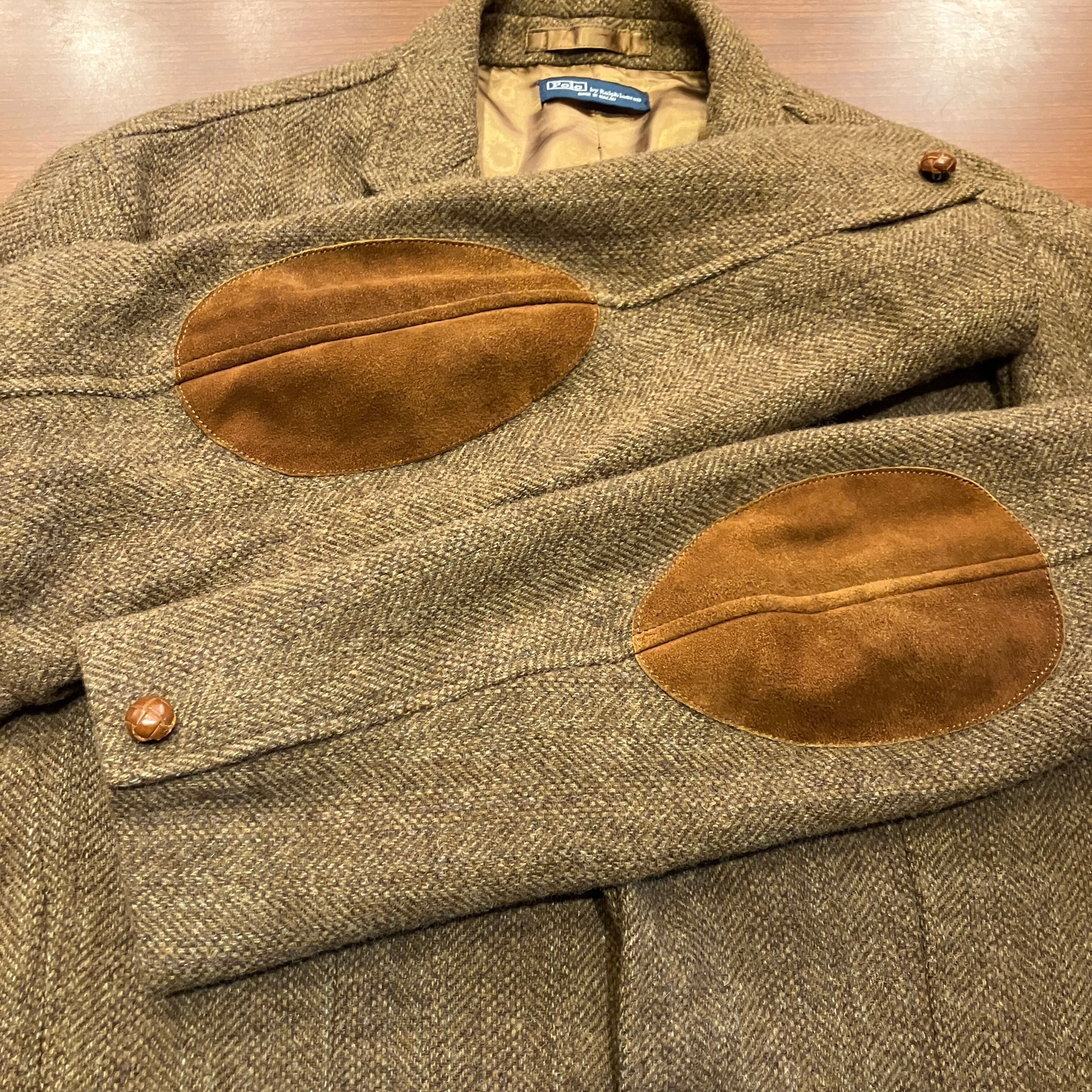 RALPH LAUREN ELBOW PATCH TWEED JACKET | safarionline