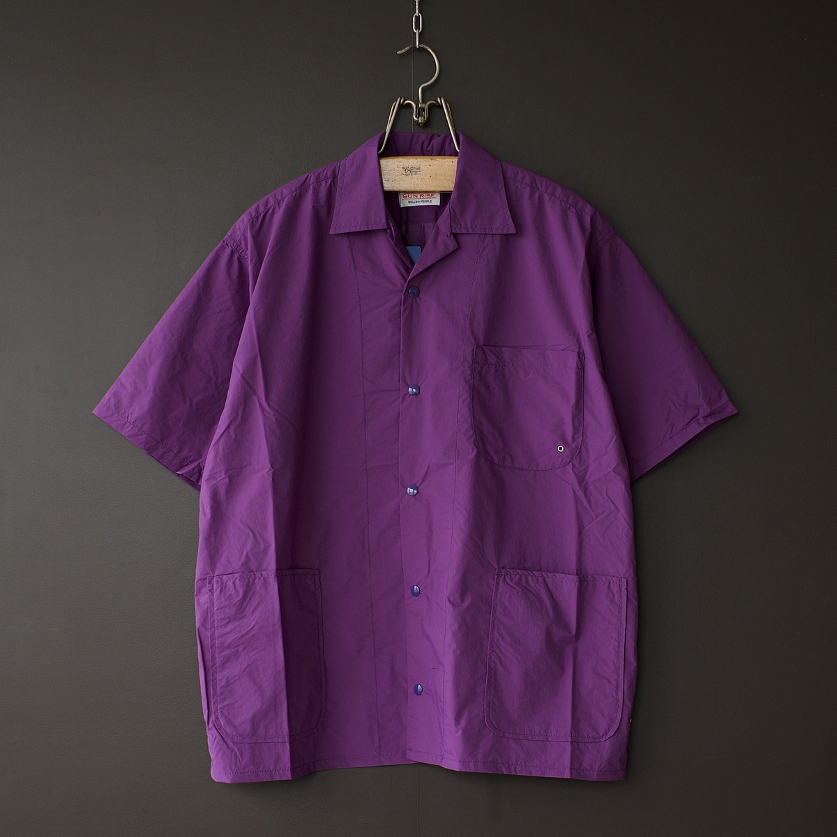 【melple】N.R.N.R. Camp Shirt (purple) | dros dro