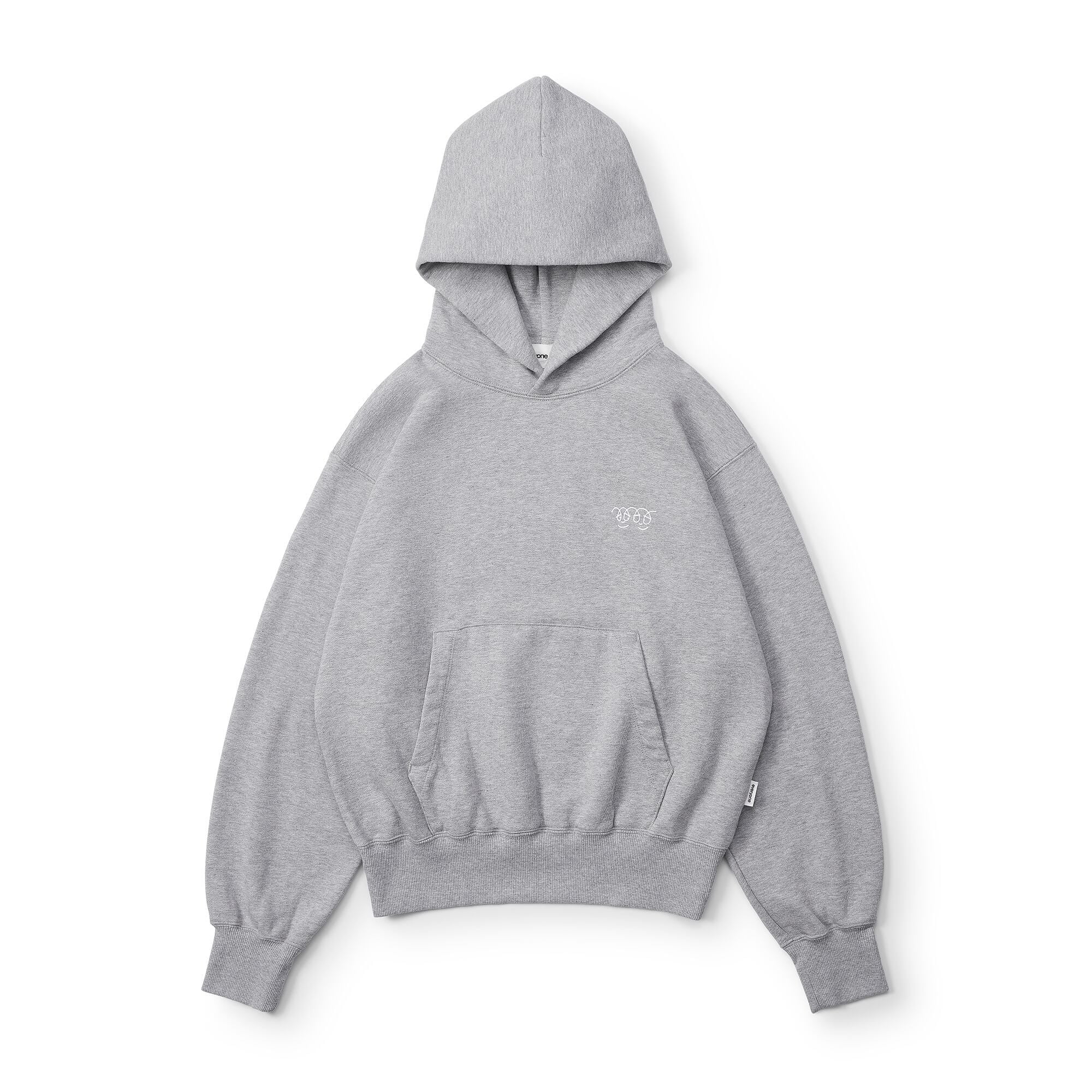 everyone j.30000 throwie back logo hoodie (H.GRAY) | everyone