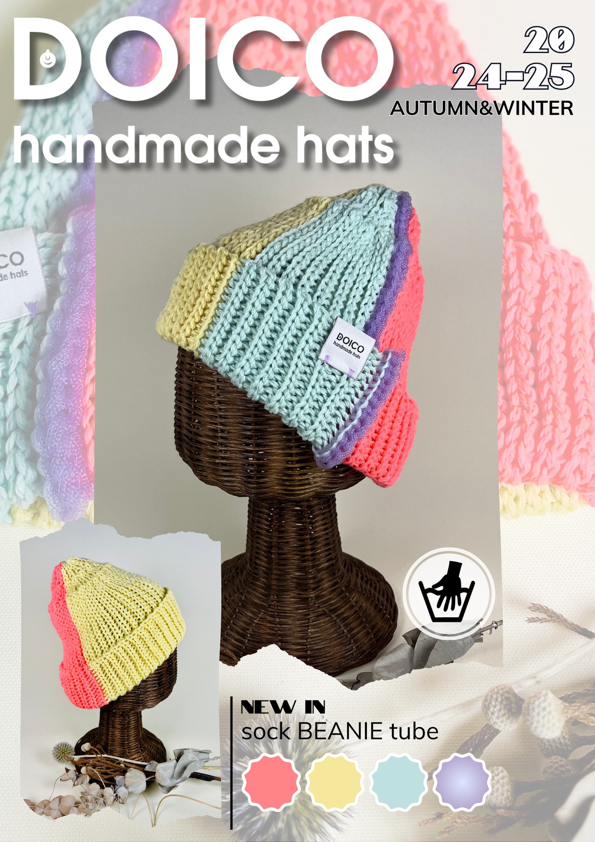 【sock BEANIE tube 】unicorn | DOICO handmade hats